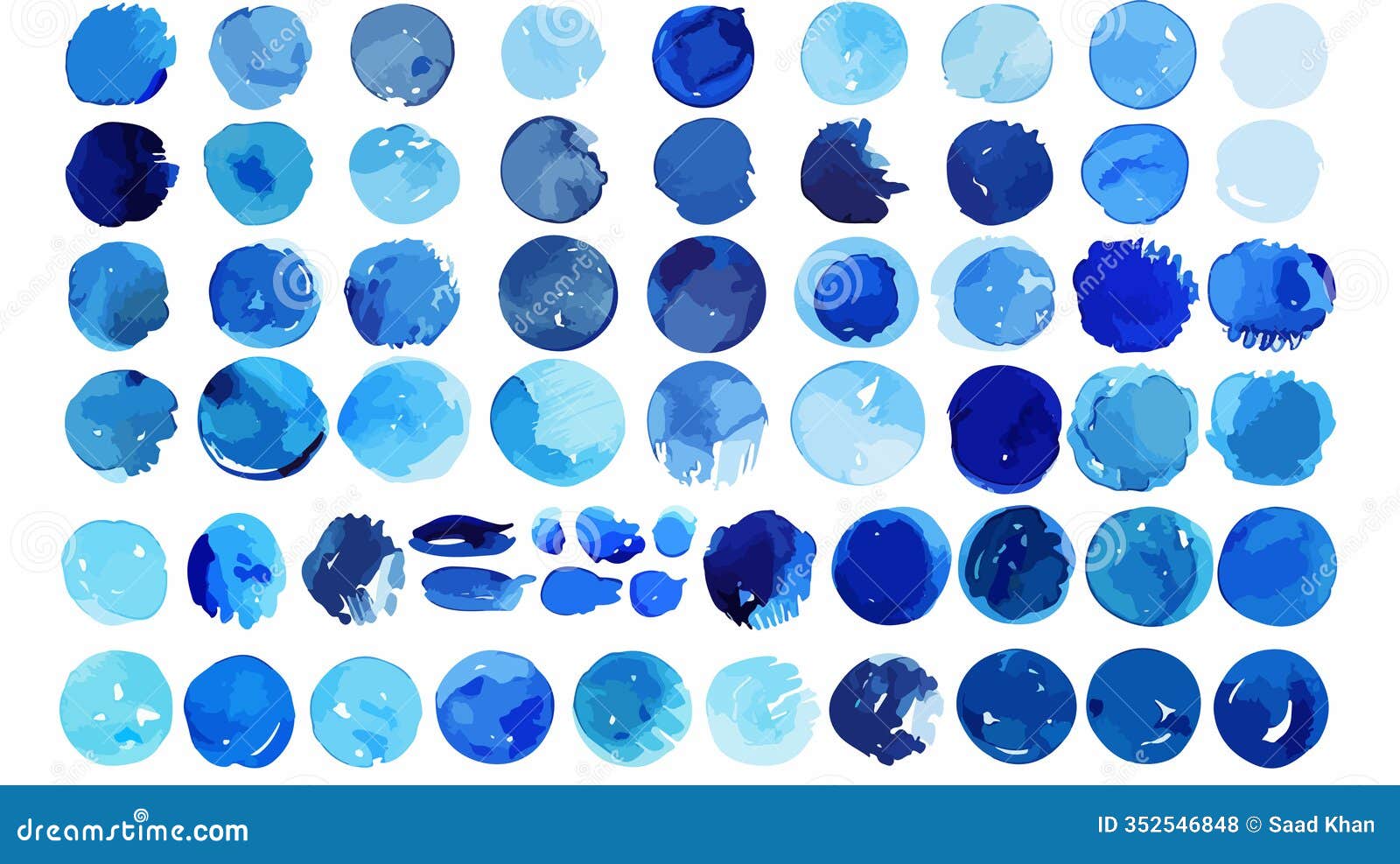 Vector Palette. 484 Shapes In Red Gamma Chaotically Scattered. Stock ...