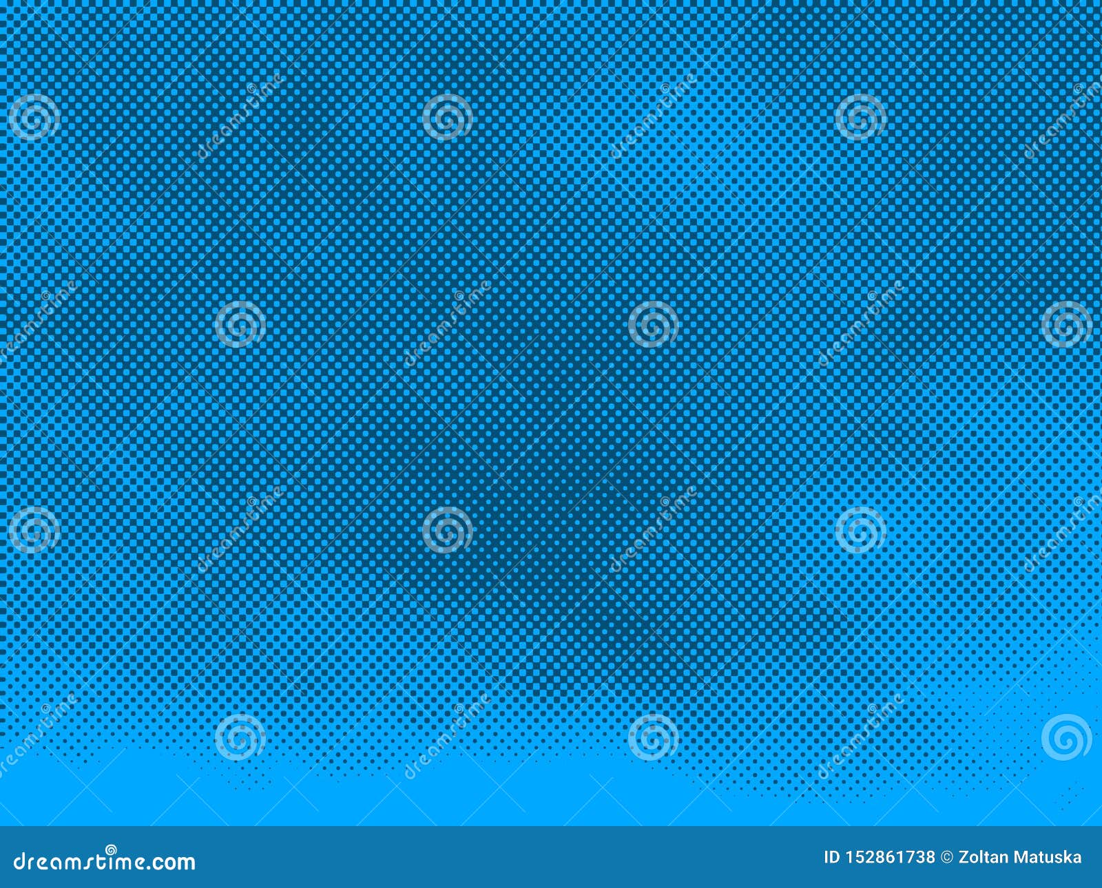 Blue Color Halftone Comic Book Cover Background Dotted Gradient Empty ...