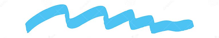 Blue Color Highlighter Underline Accentuation Stock Illustration ...