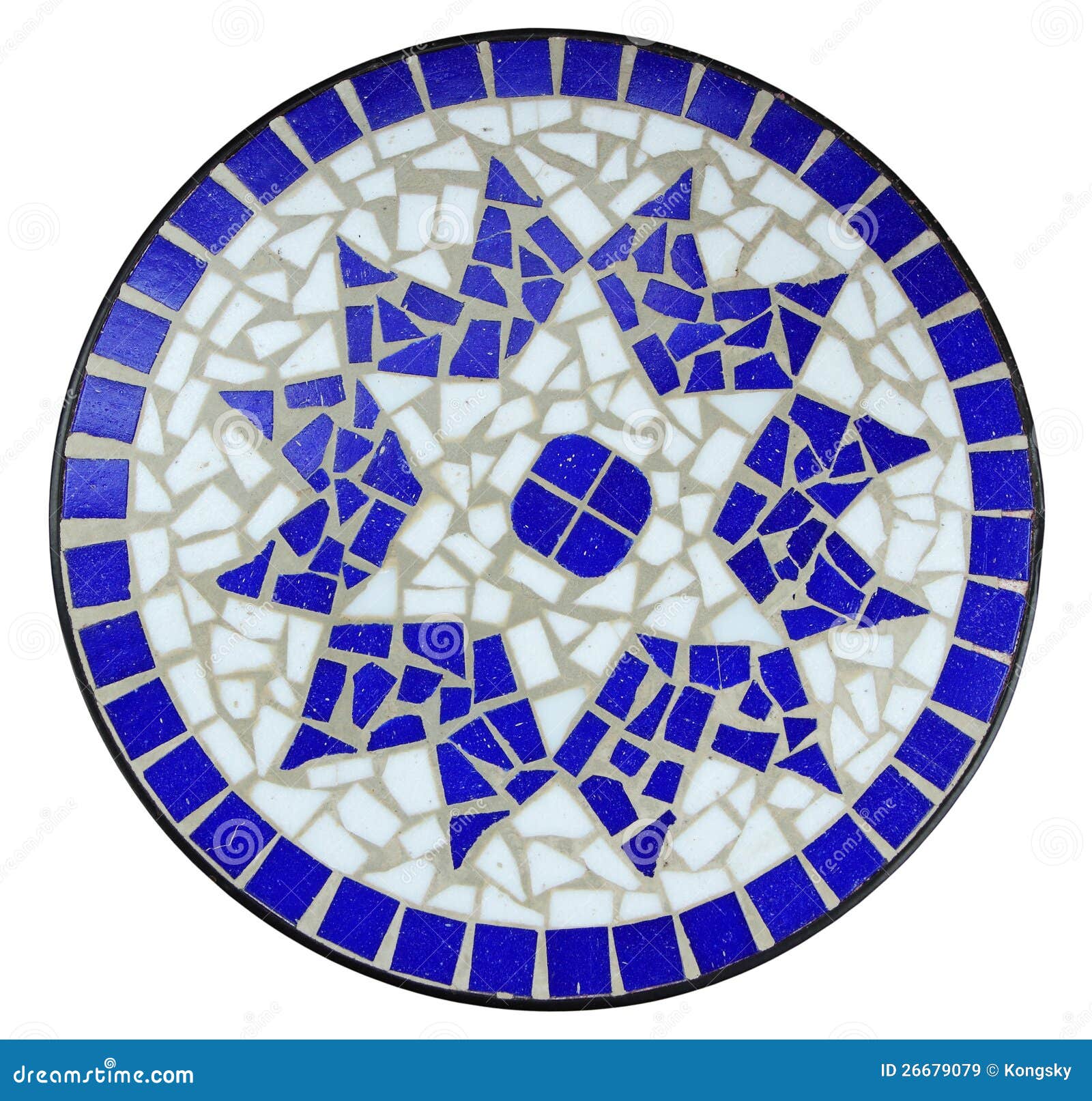 Blue color mosaic stock illustration. Illustration of bath - 26679079