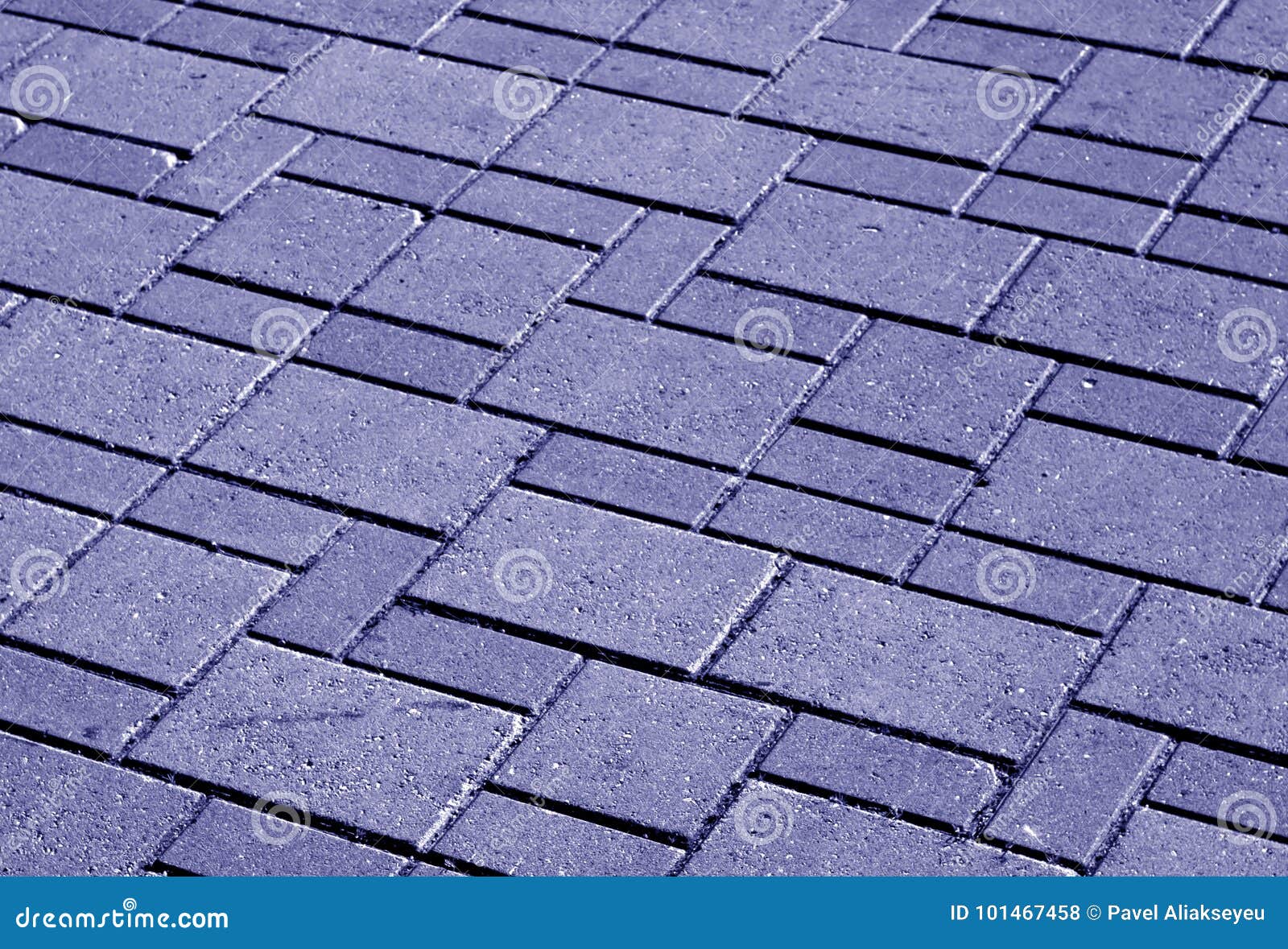 Blue Color Pavement Pattern with Blur Effect. Stock Photo - Image of ...