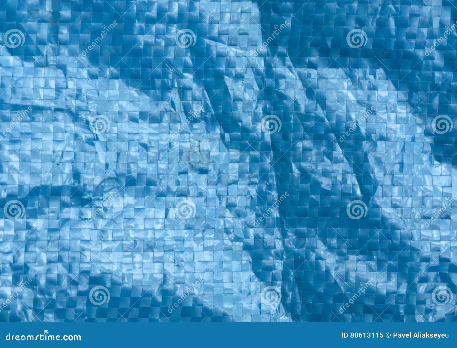 Blue Color Plastic Bag Surface with Blur Effect. Stock Image - Image of ...