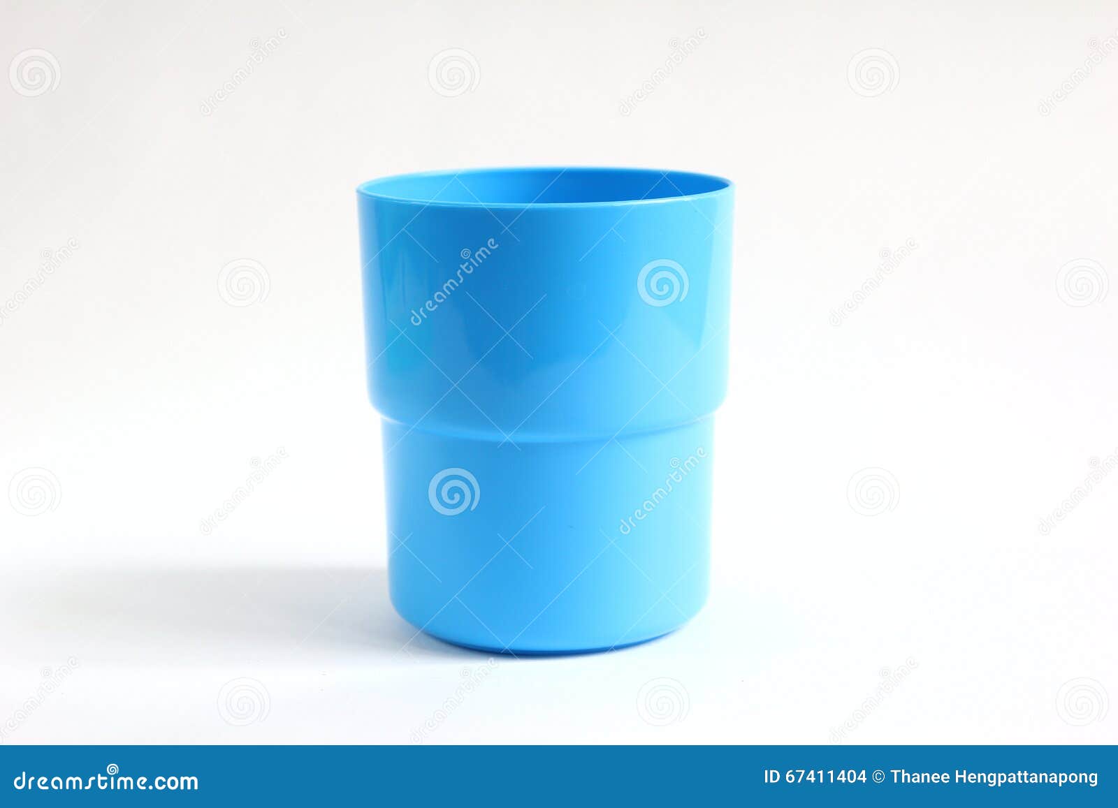 Blue color plastic glass stock photo. Image of water - 67411404