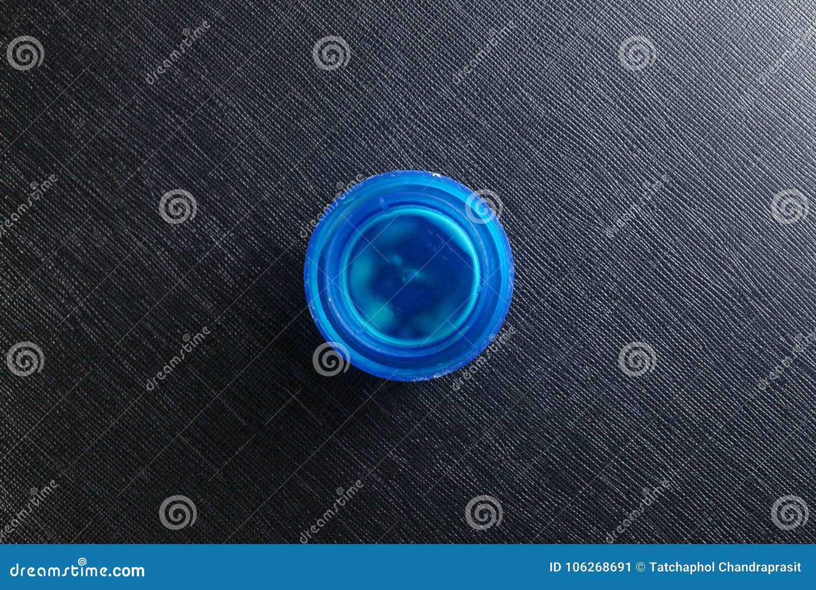 The Blue Color Plastic Lid Scene. Stock Image - Image of natural, color ...