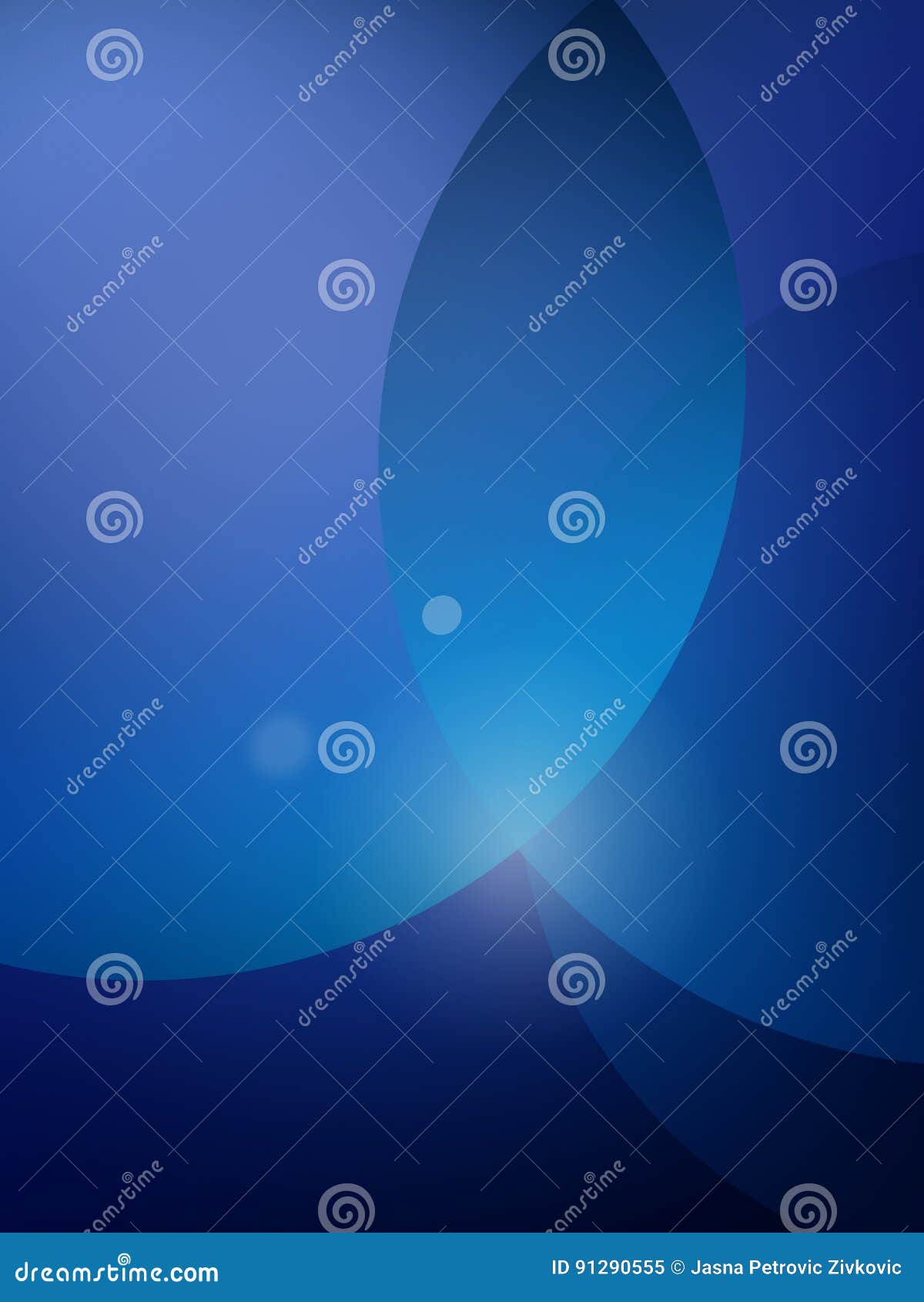 Blue Color Presentation of Business Poster Stock Illustration ...