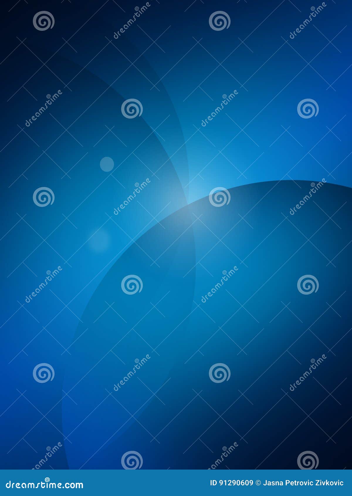 Blue Color Presentation of Business Poster Stock Illustration ...