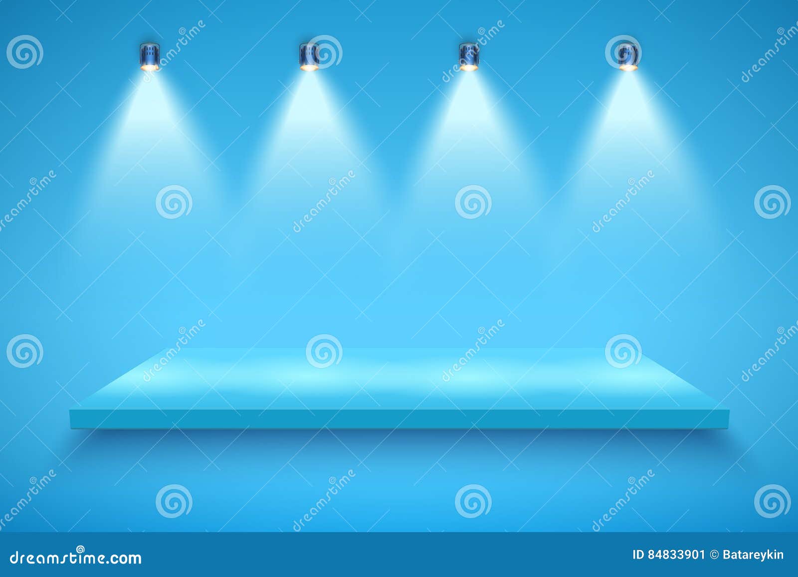 Blue Color Presentation Platform Stock Vector - Illustration of ...