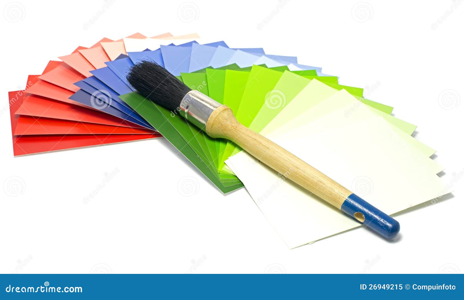 Blue Color Samples of Painting Stock Image - Image of design, choice ...