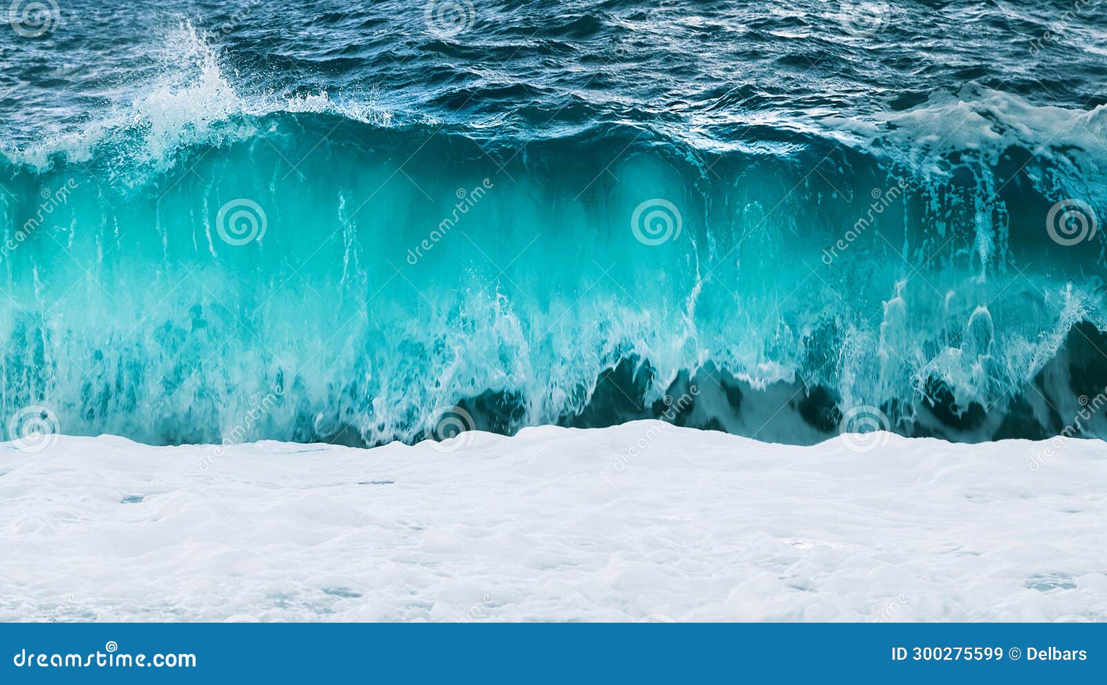 Blue Color Sea Ocean Waves. Stock Image - Image of beach, spray: 300275599