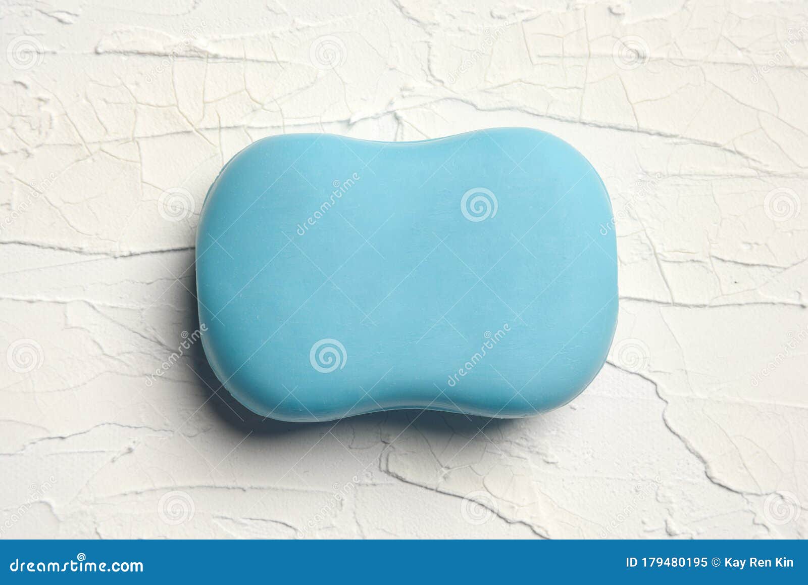 Blue Color Soap Bar, Soap Sud, Texture, Crack, White Background Stock ...