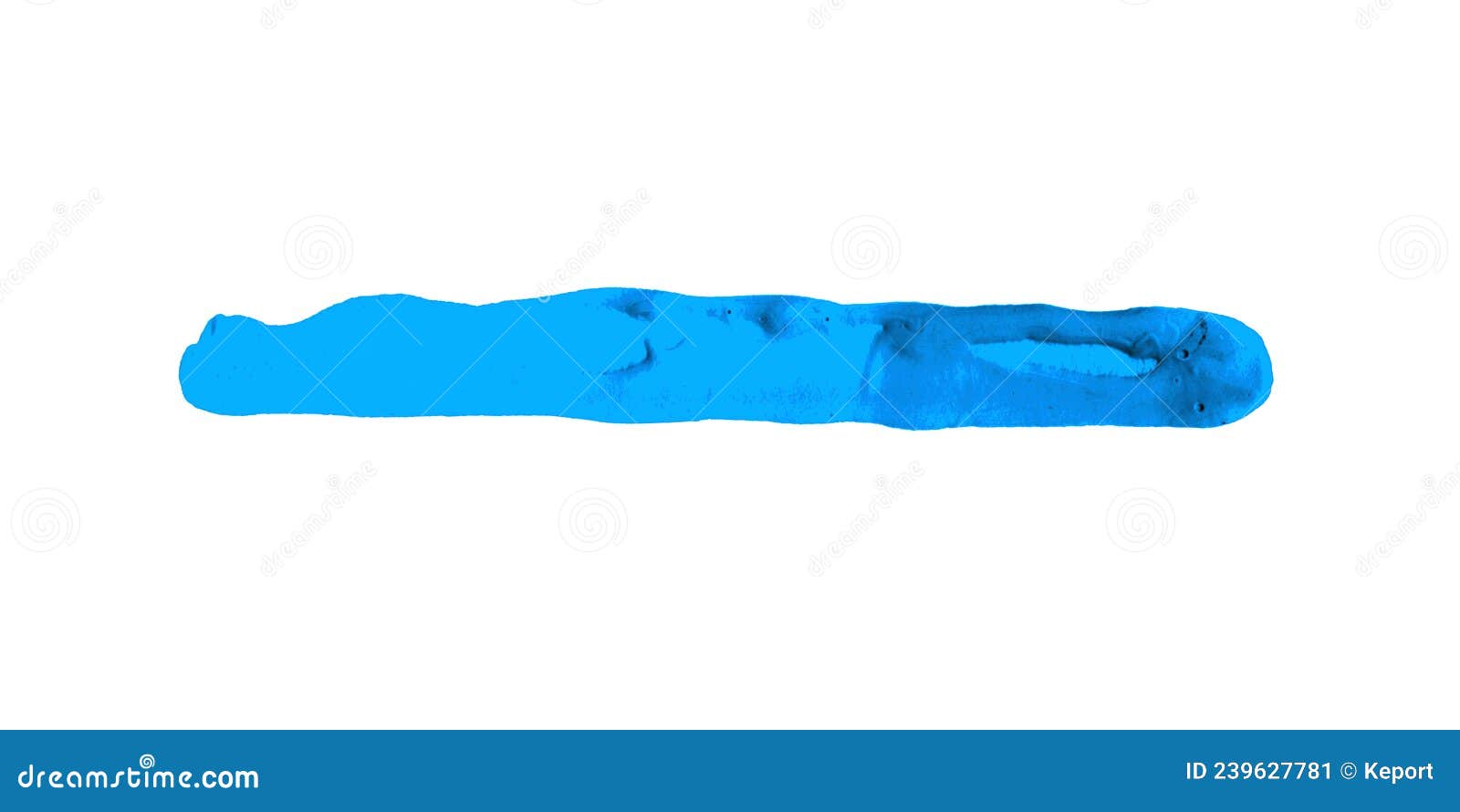 Blue Color Stripe Made with Paintbrush Stock Illustration ...