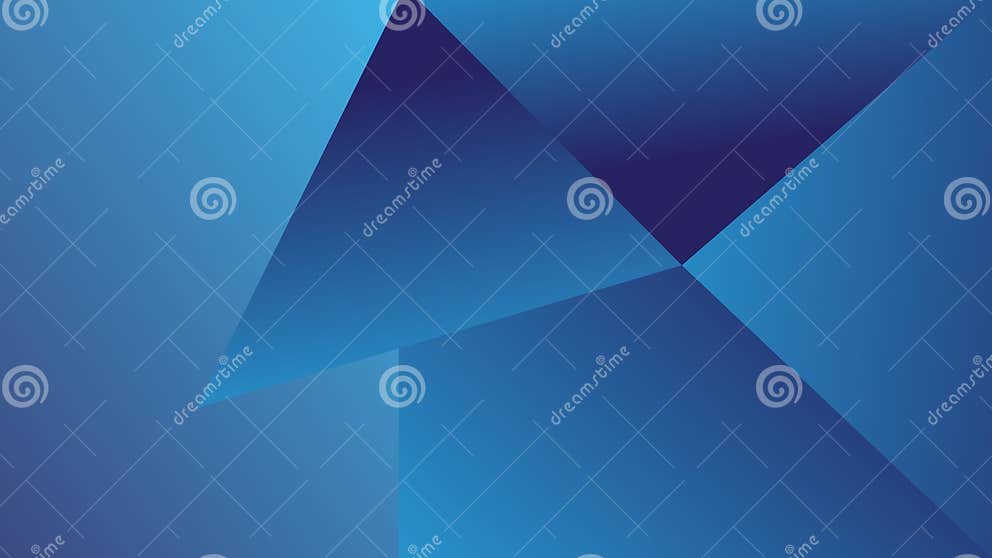 Blue Color Triangle Gradient Abstract Background Stock Illustration ...