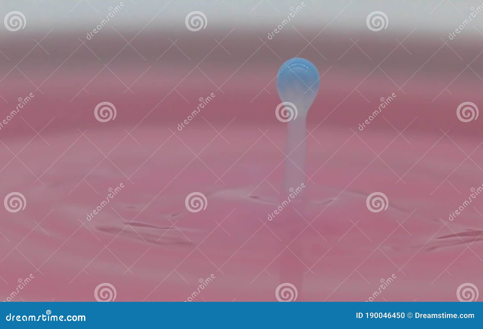 Blue Color Water Drop and Splash Stock Photo - Image of bubble, liquid ...