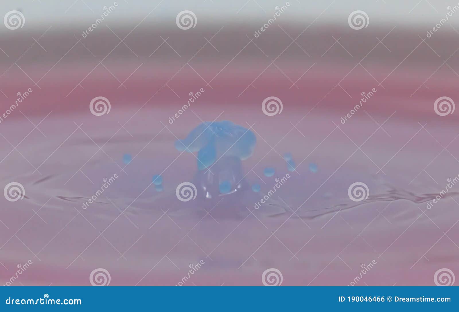 Blue Color Water Drop and Splash Stock Photo - Image of form ...