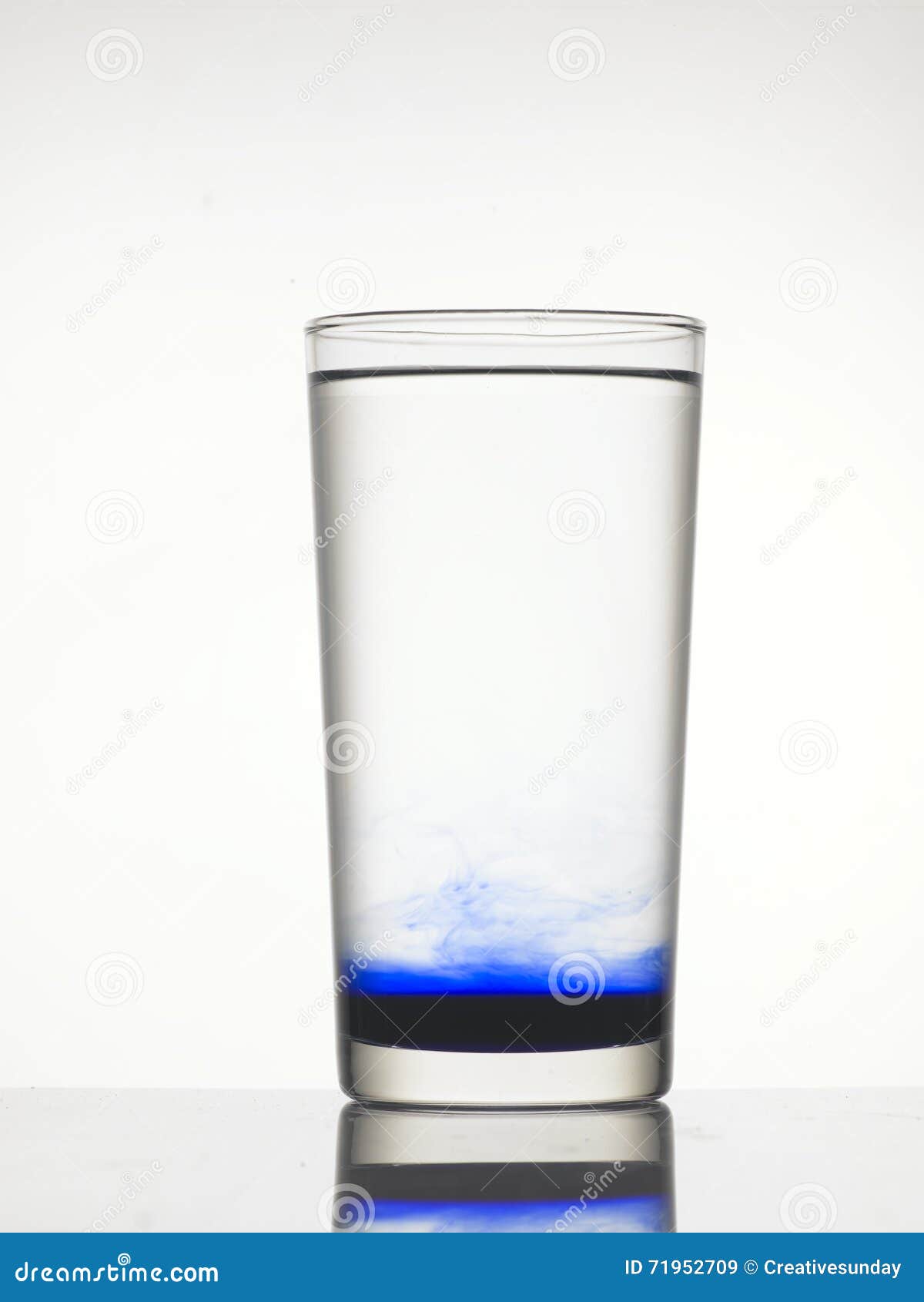 Blue Precipitate Of Copper Carbonate Precipitated At The Bottom Of A ...