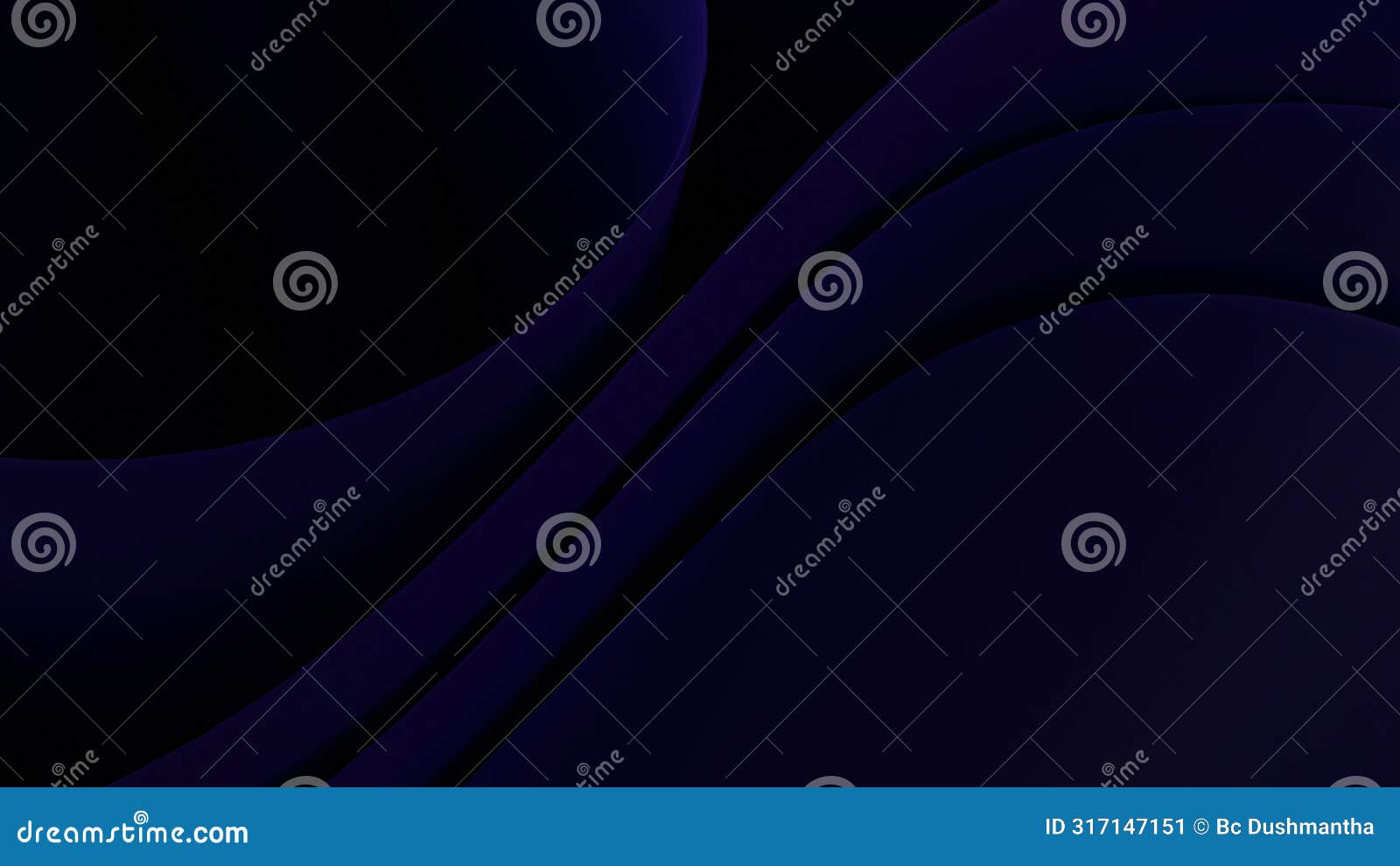 Blue Color Wavy Abstract Background. Stock Illustration - Illustration ...