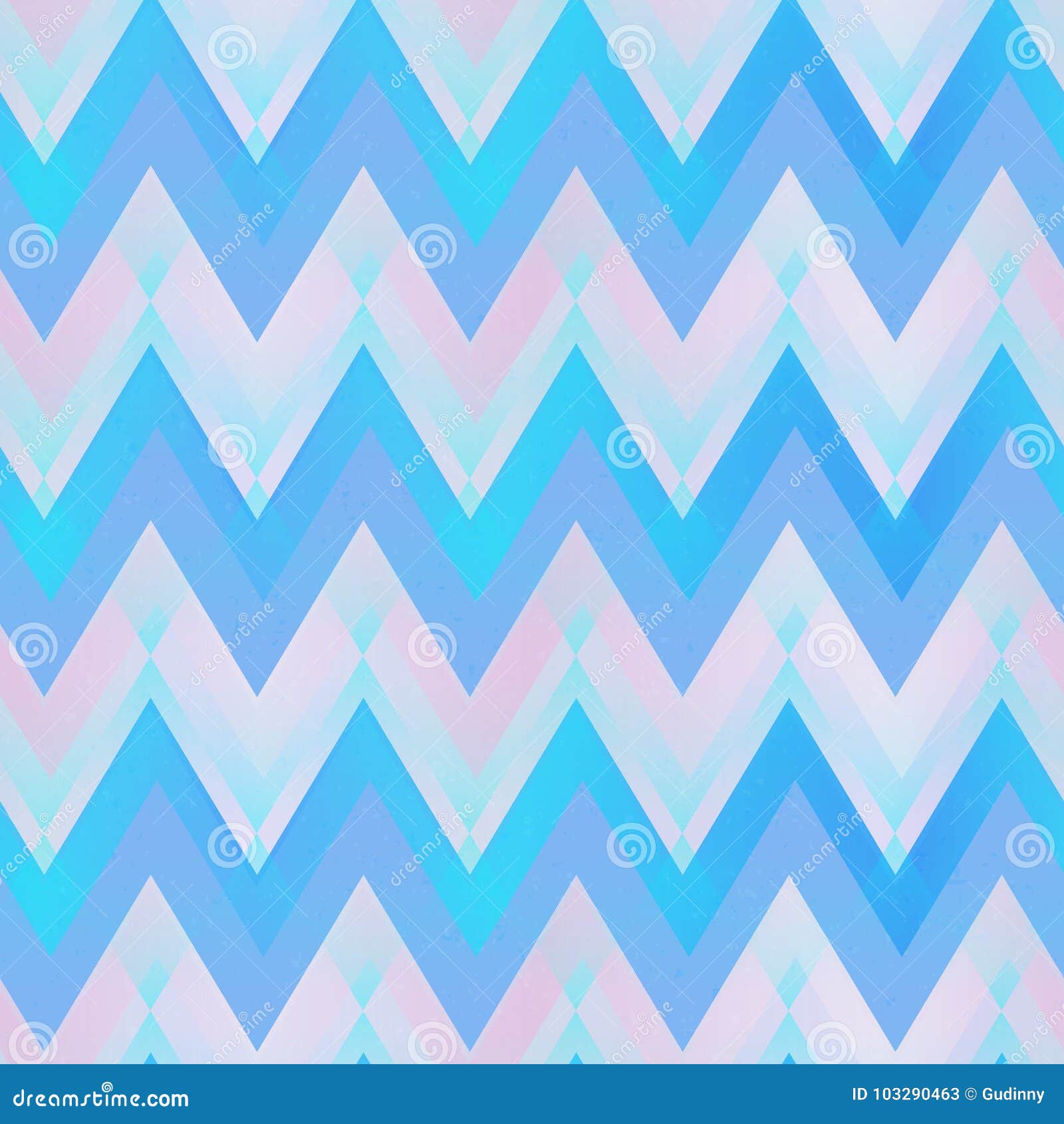 Blue Color Zigzag Seamless Pattern Stock Vector - Illustration of ...