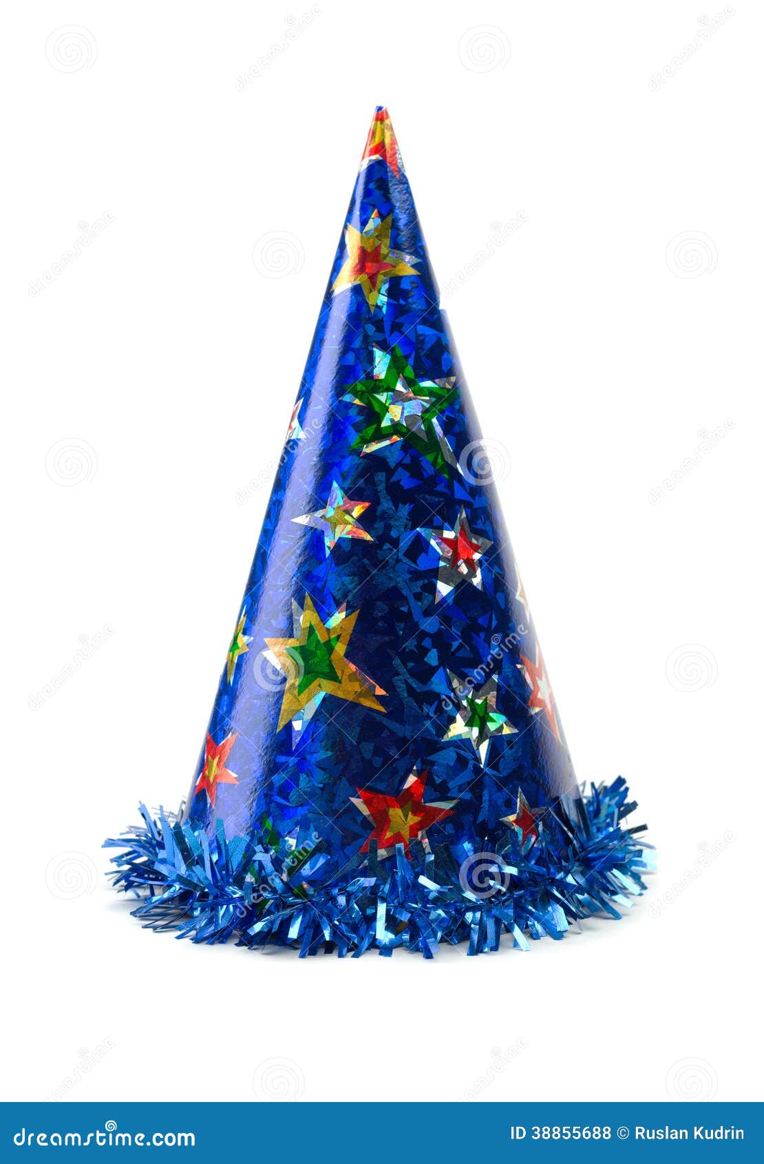 Blue colored cap birthday. stock photo. Image of blue - 38855688
