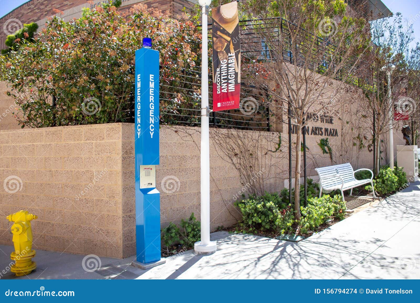 Blue emergency post editorial stock image. Image of night - 156794274