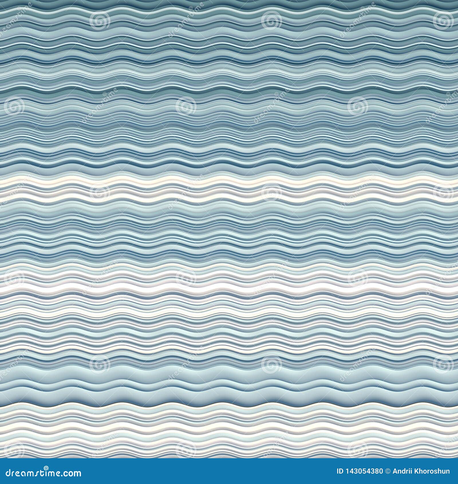 Blue Colored Horizontal Wavy Background. Dynamic Effect. Design ...