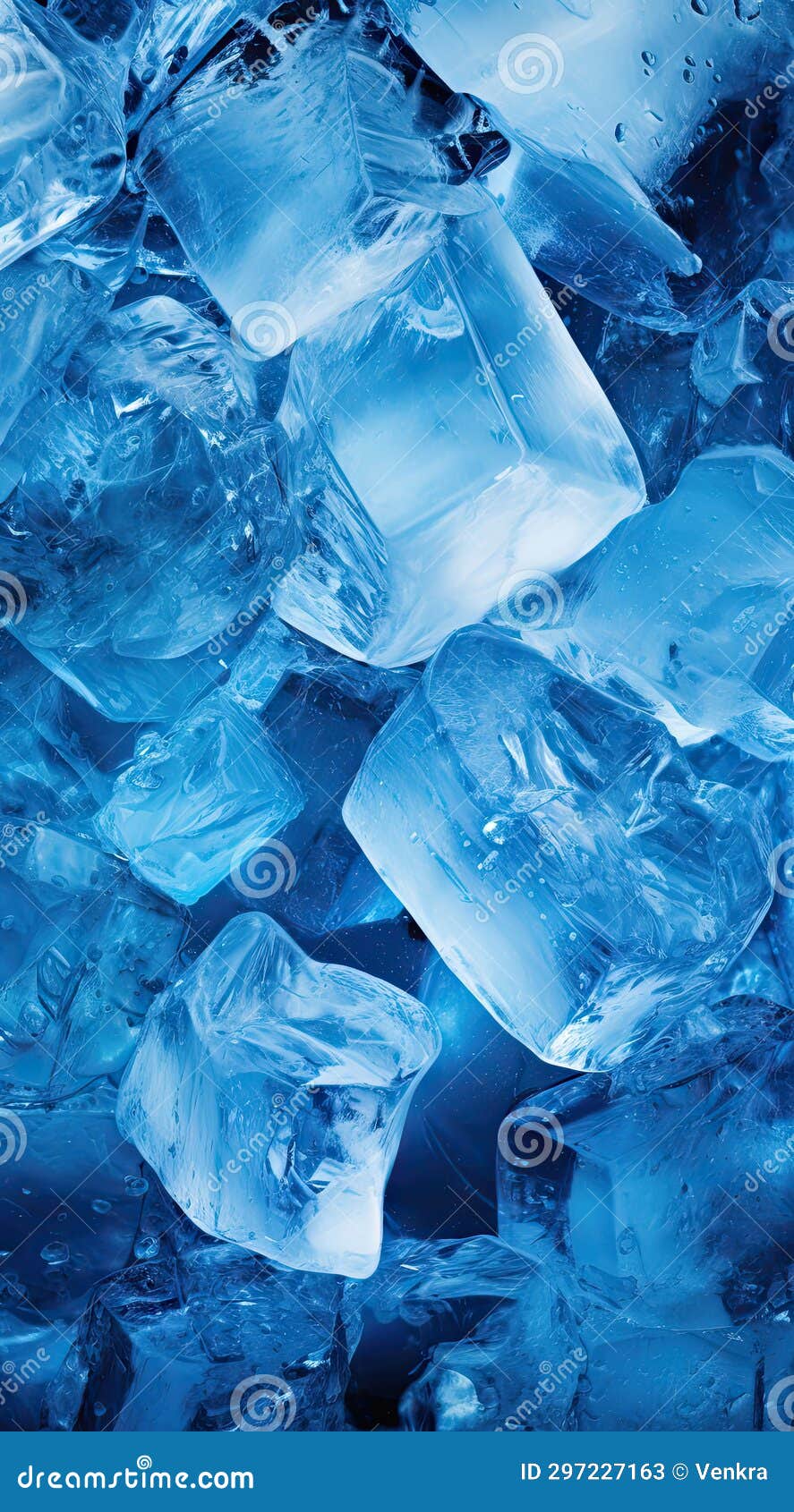 Blue Colored Ice Cubes Background Stock Image - Image of blue, colored ...