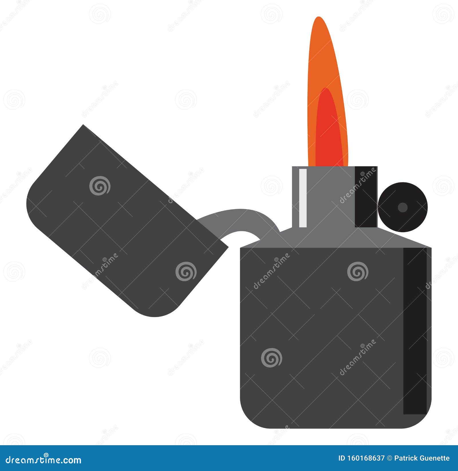 A Lighter, or Color Illustration Stock Illustration - Illustration of ...