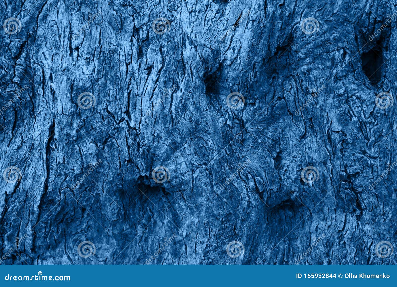 Blue Colored Old Tree Bark Texture Stock Photo - Image of interior ...