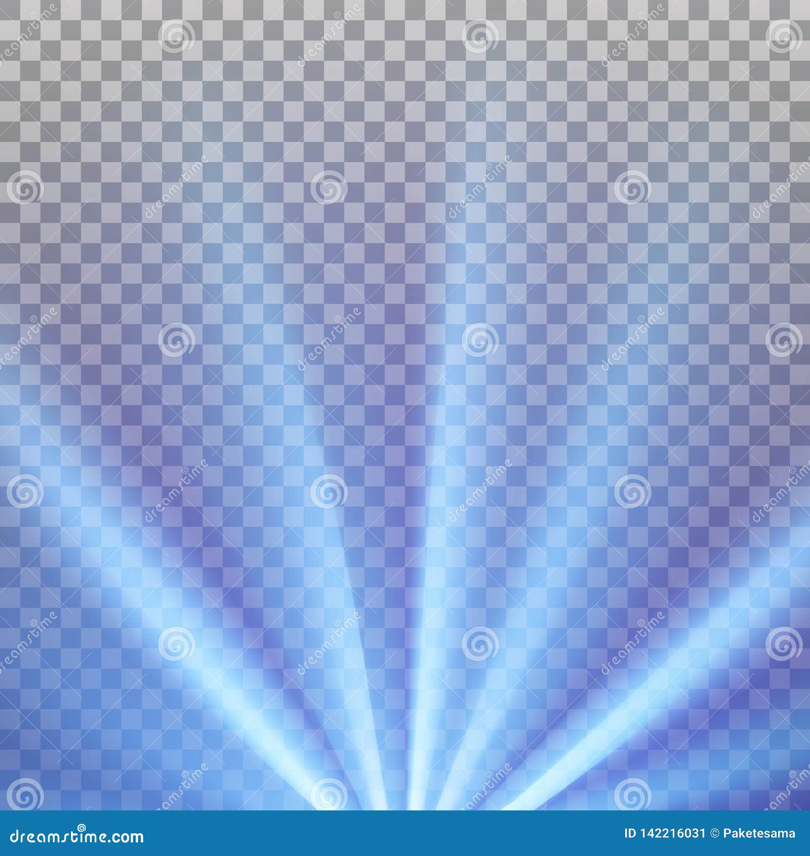 Blue Colored Rays with Color Spectrum Flare Stock Illustration ...