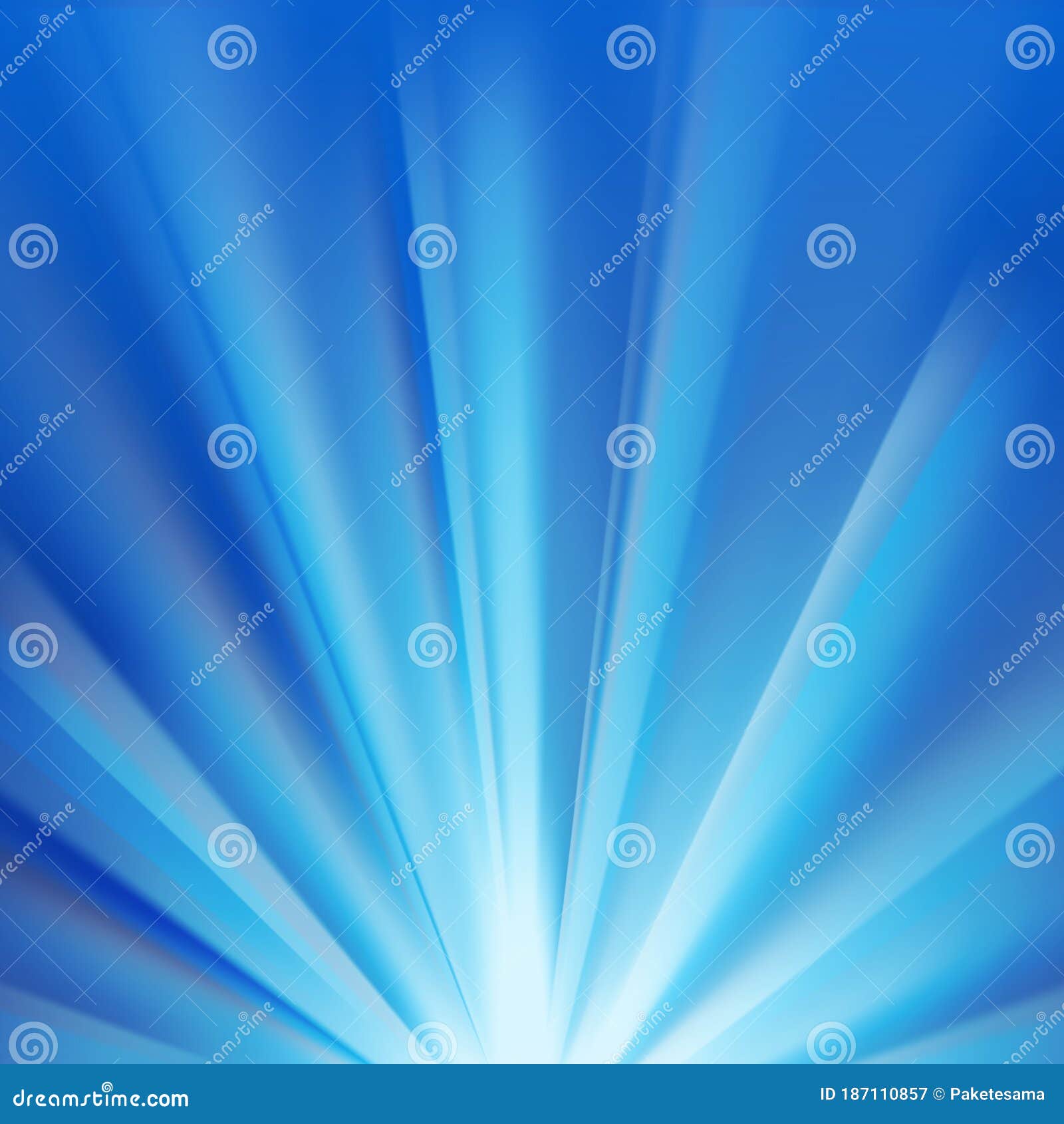 Blue Colored Rays with Color Spectrum Flare Stock Vector - Illustration ...
