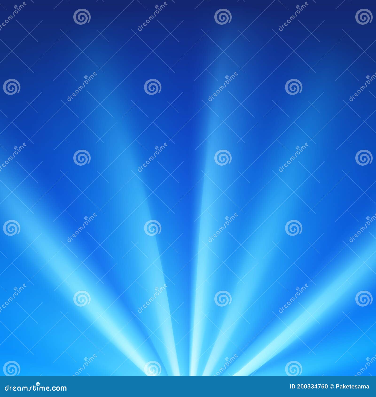 Blue Colored Rays with Color Spectrum Flare Stock Illustration ...