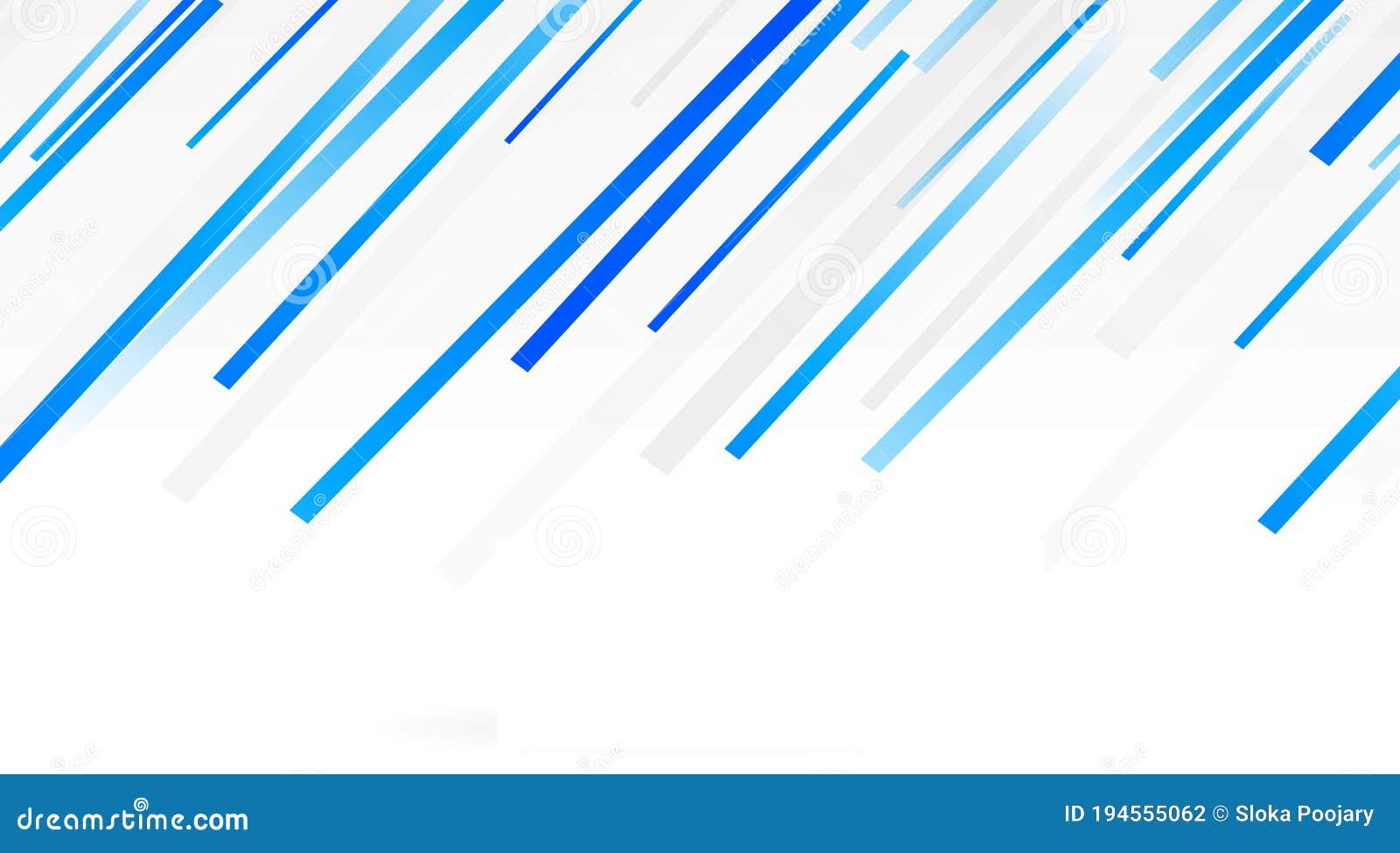 Blue Colored Seamless Parallel Diagonal Color Lines Pattern on White ...