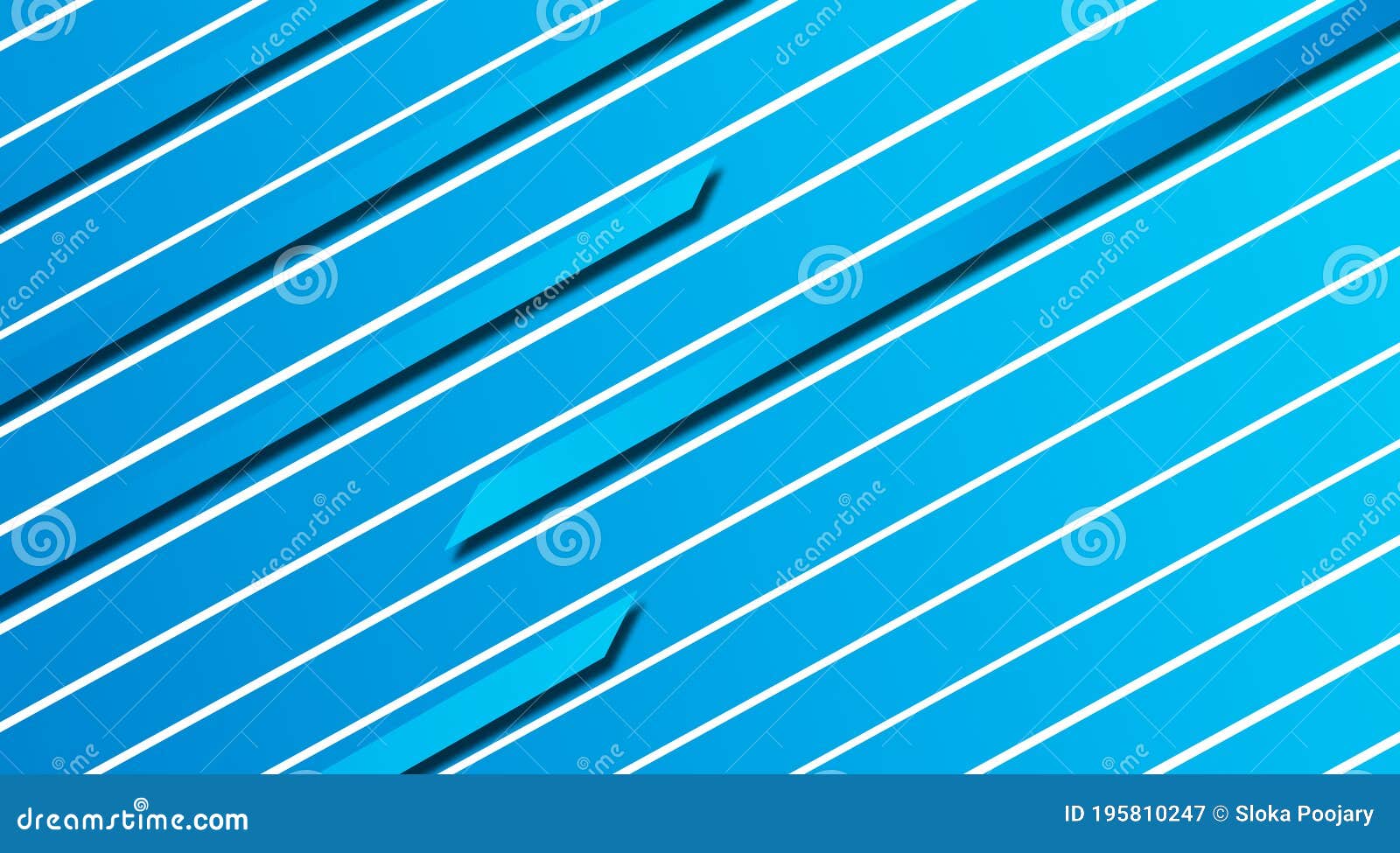 Blue Colored Thick Diagonal Lines Design with Shadow Effect ...