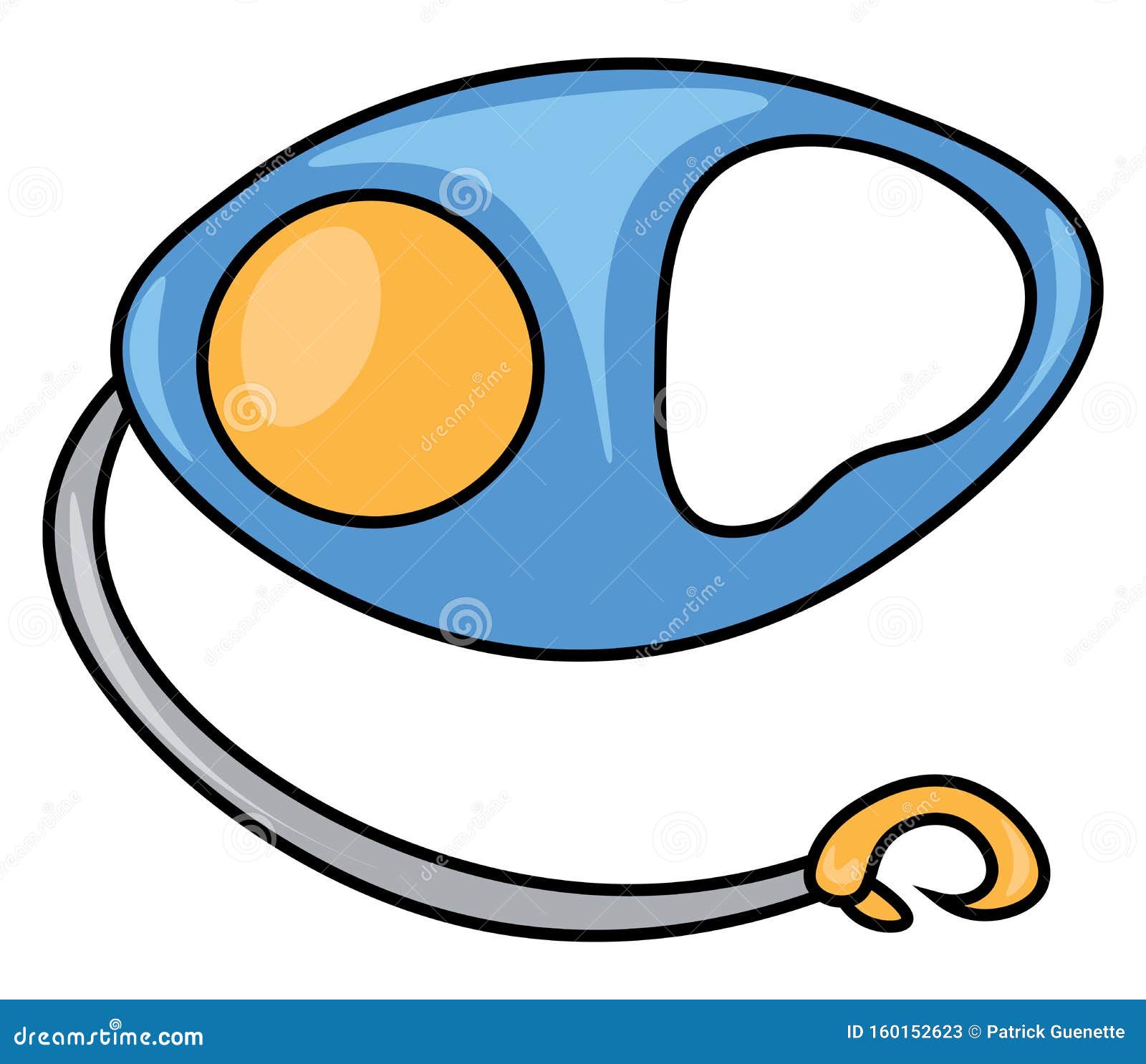 A Blue Colour Dog Leash Vector or Color Illustration Stock Vector ...