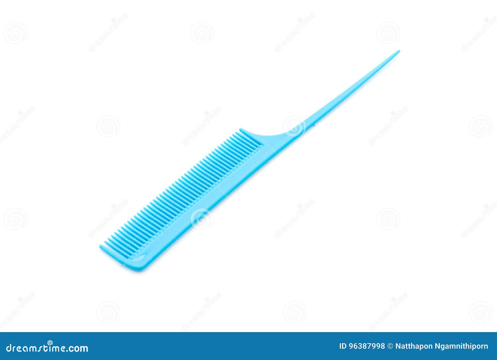 Blue comb on white stock photo. Image of texture, hairstyle - 96387998