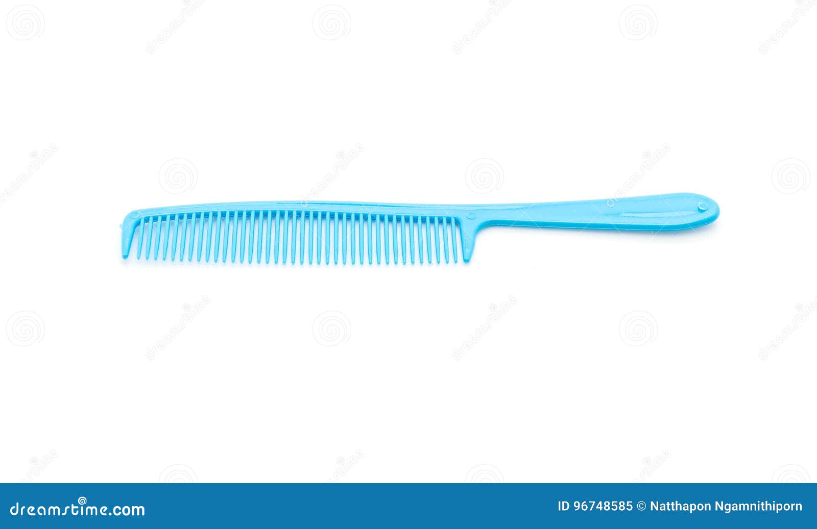 Blue comb on white stock image. Image of beauty, white - 96748585