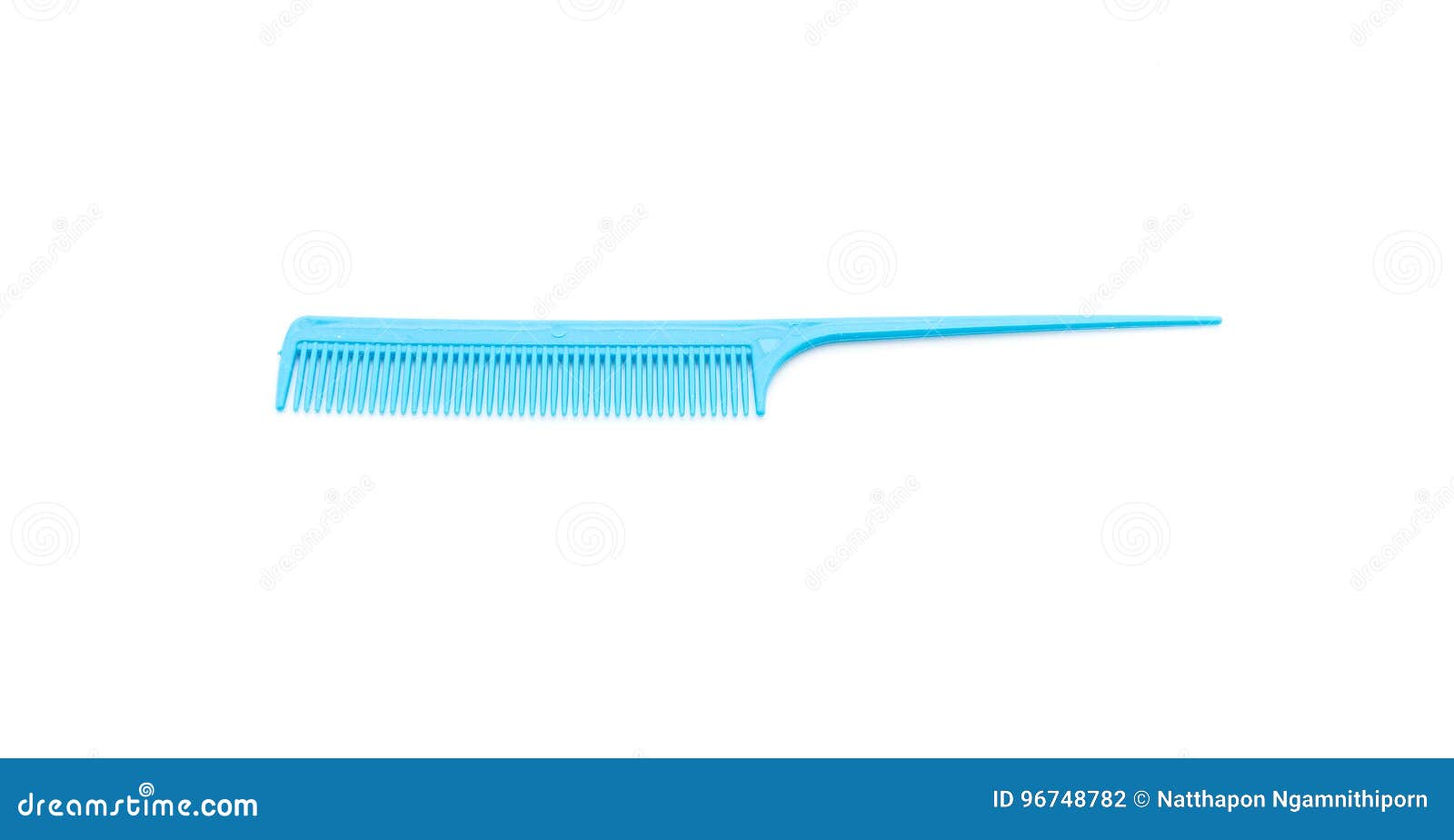 Blue comb on white stock photo. Image of texture, lifestyle - 96748782