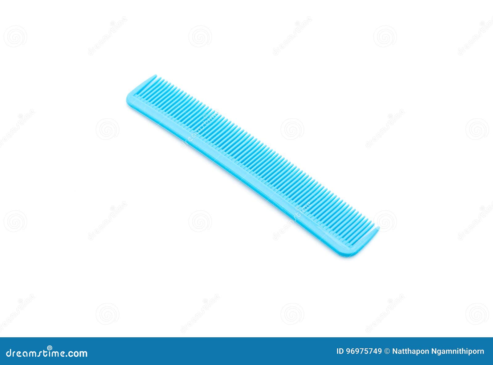 Blue comb on white stock image. Image of smiling, hairstyle - 96975749