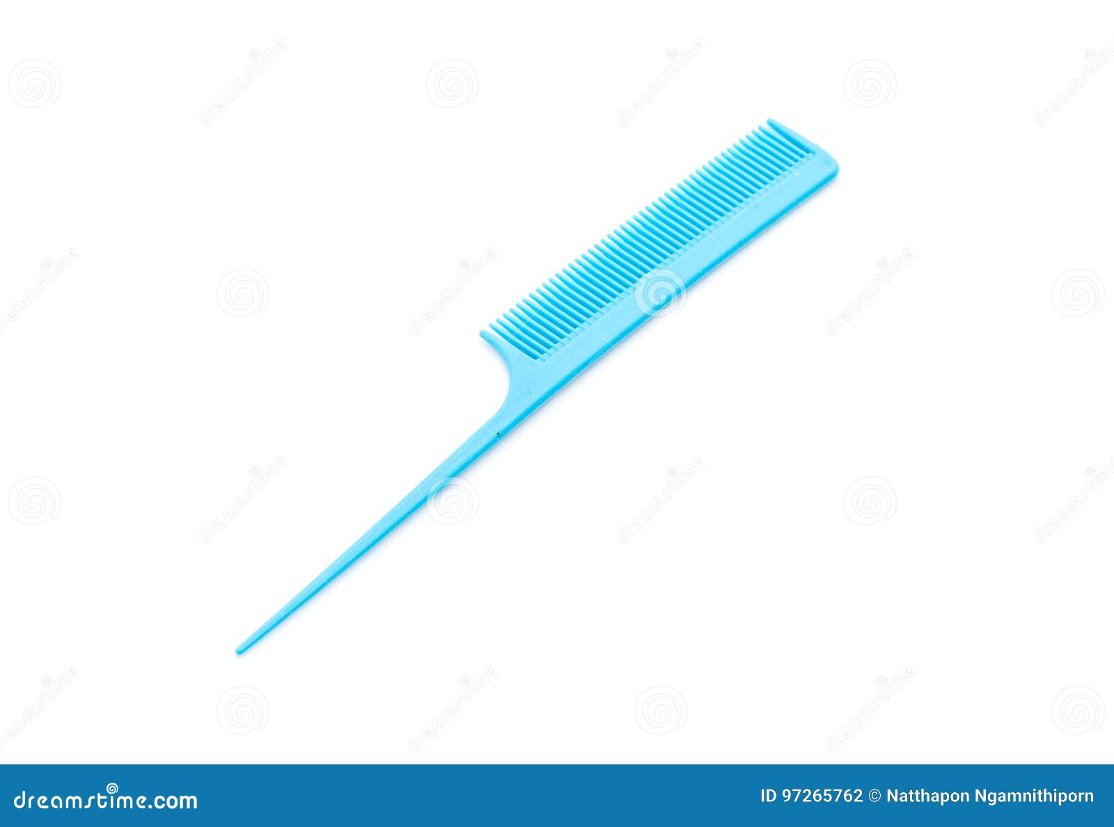 Blue comb on white stock photo. Image of care, texture - 97265762
