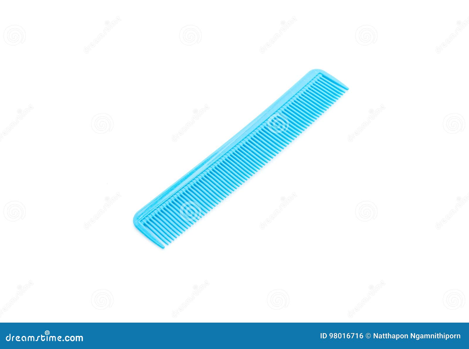 Blue comb on white stock photo. Image of lifestyle, wood - 98016716