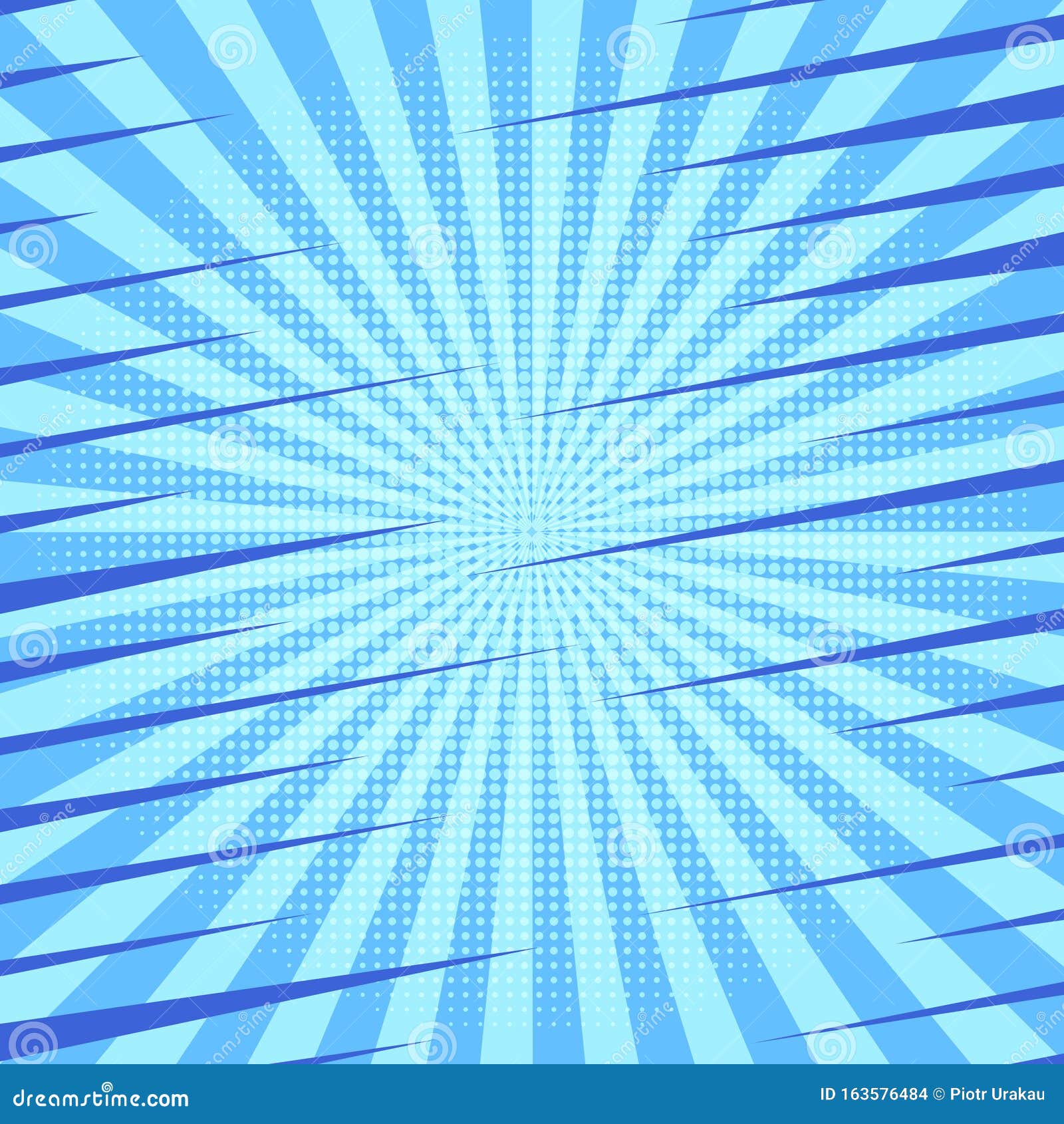 Blue Comic Abstract Background Stock Vector - Illustration of graphics ...