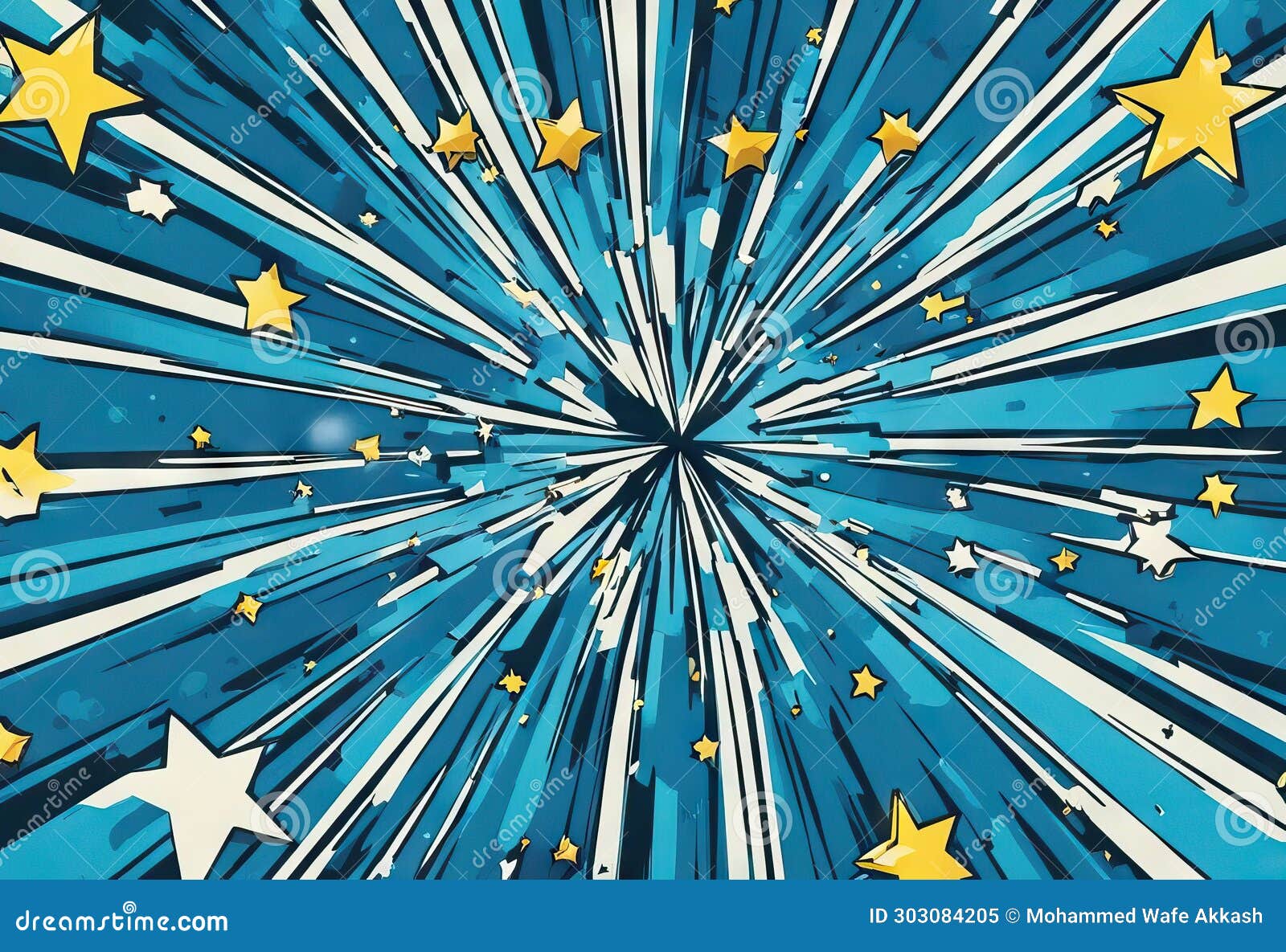 Blue Comic Star Burst Textured Background Stock IllustrationBackgrounds ...