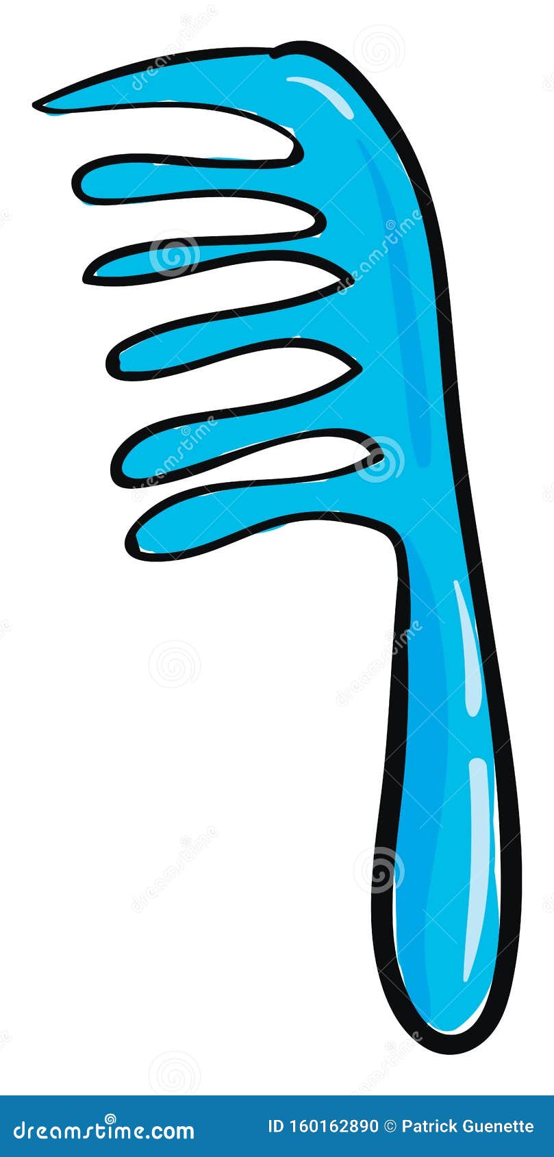 A Blue Comic, Vector or Color Illustration Stock Vector - Illustration ...