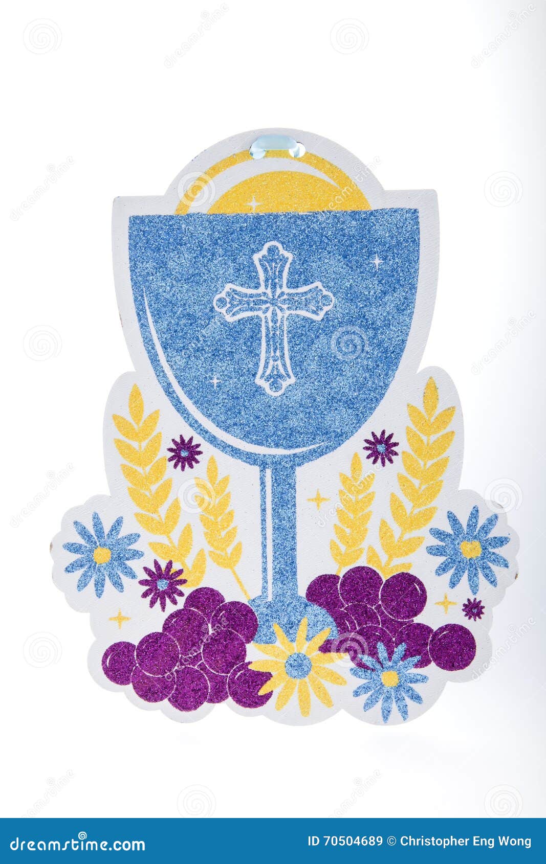Blue Communion Sign stock image. Image of sign, communion - 70504689