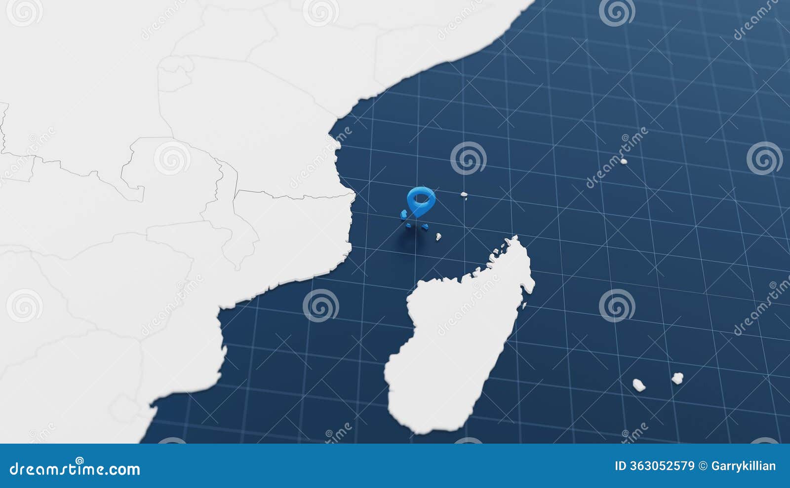 Political Map Of Comoros Isolated On Transparent Background Vector ...