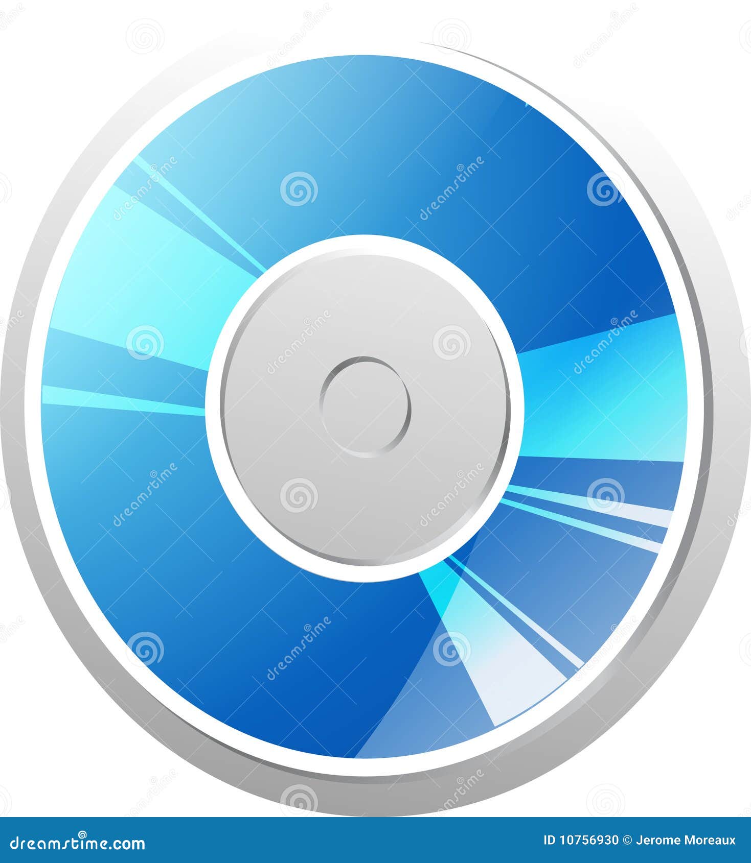 Blue Compact Disc stock illustration. Illustration of music - 10756930