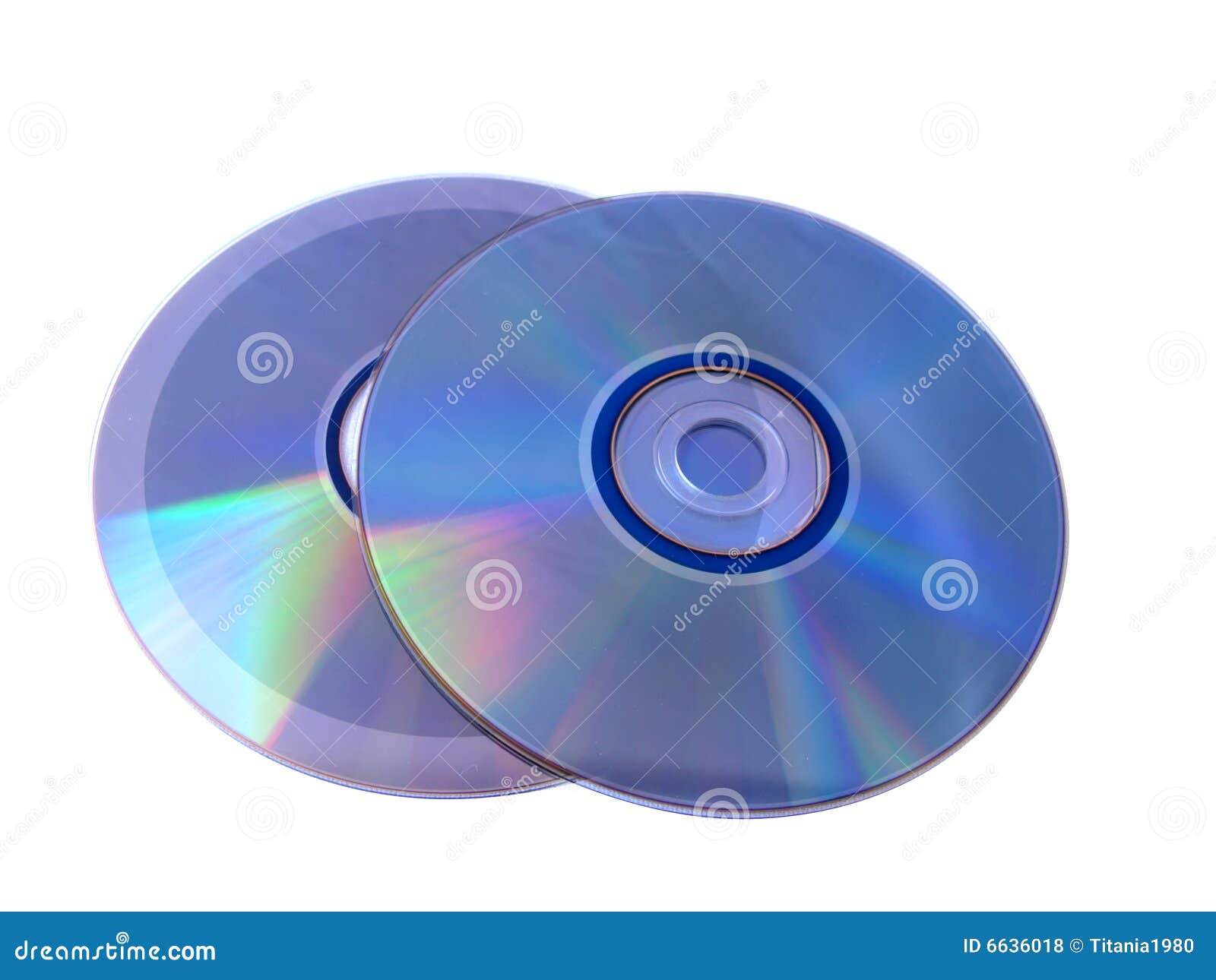 Blue compact discs stock photo. Image of blue, light, details - 6636018