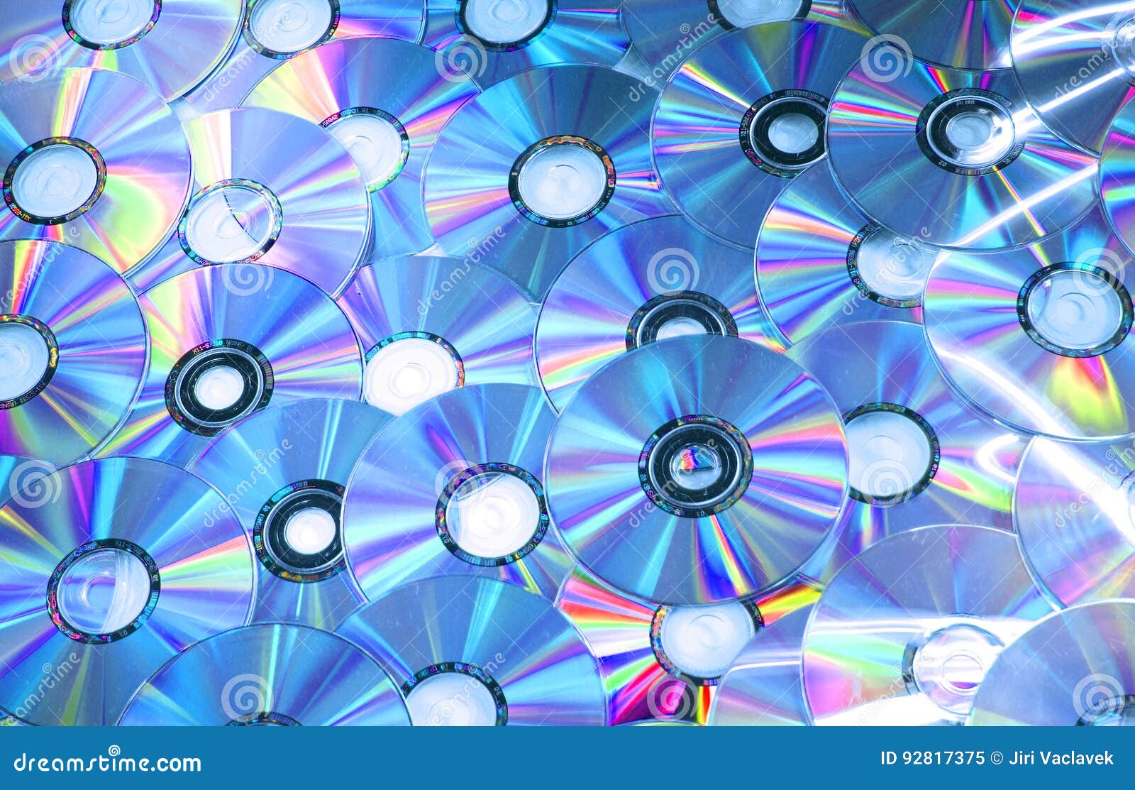 Blue compact discs stock image. Image of disc, burn, inforamtion - 92817375