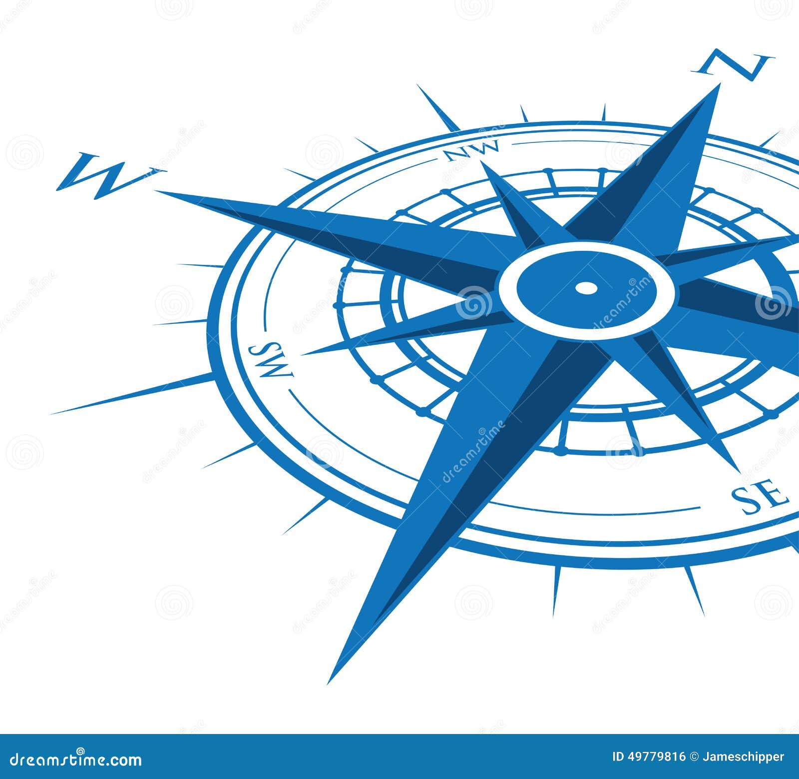 Blue Compass Background Stock Vector Illustration Of Geography 49779816