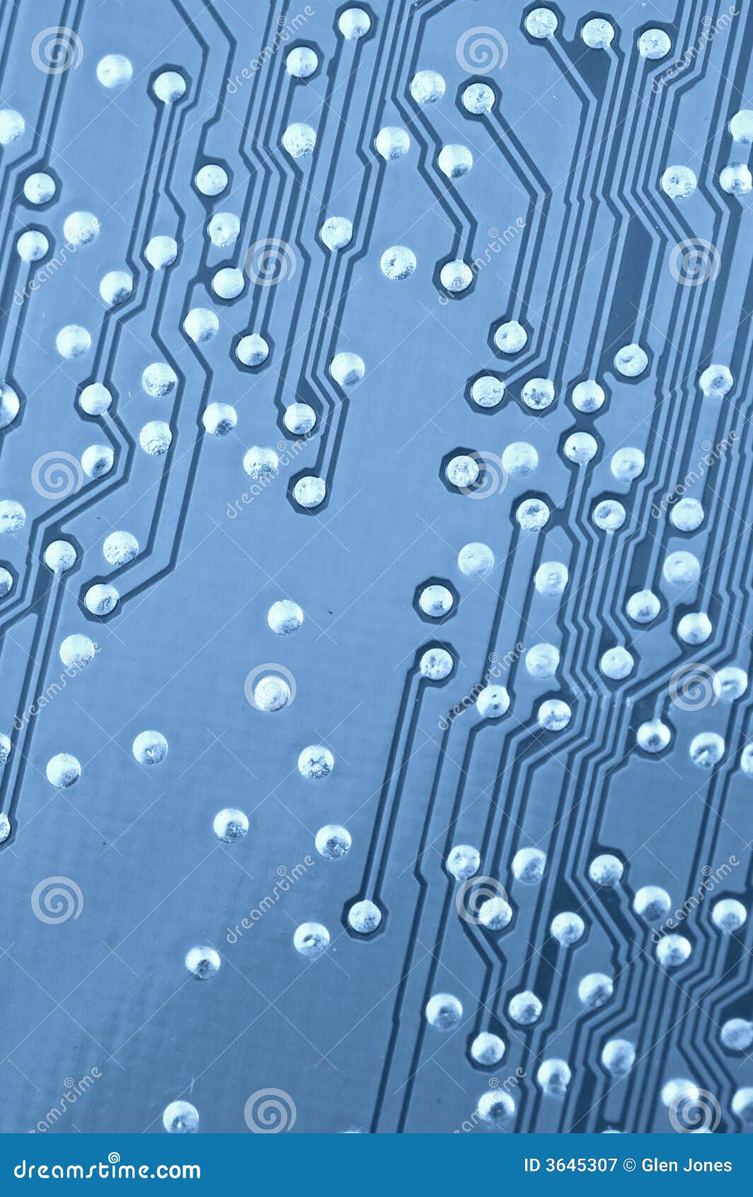 Blue computer stock image. Image of logical, board, engineering - 3645307