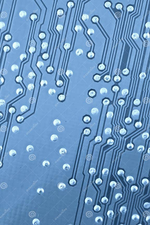 Blue computer stock image. Image of logical, board, engineering - 3645307